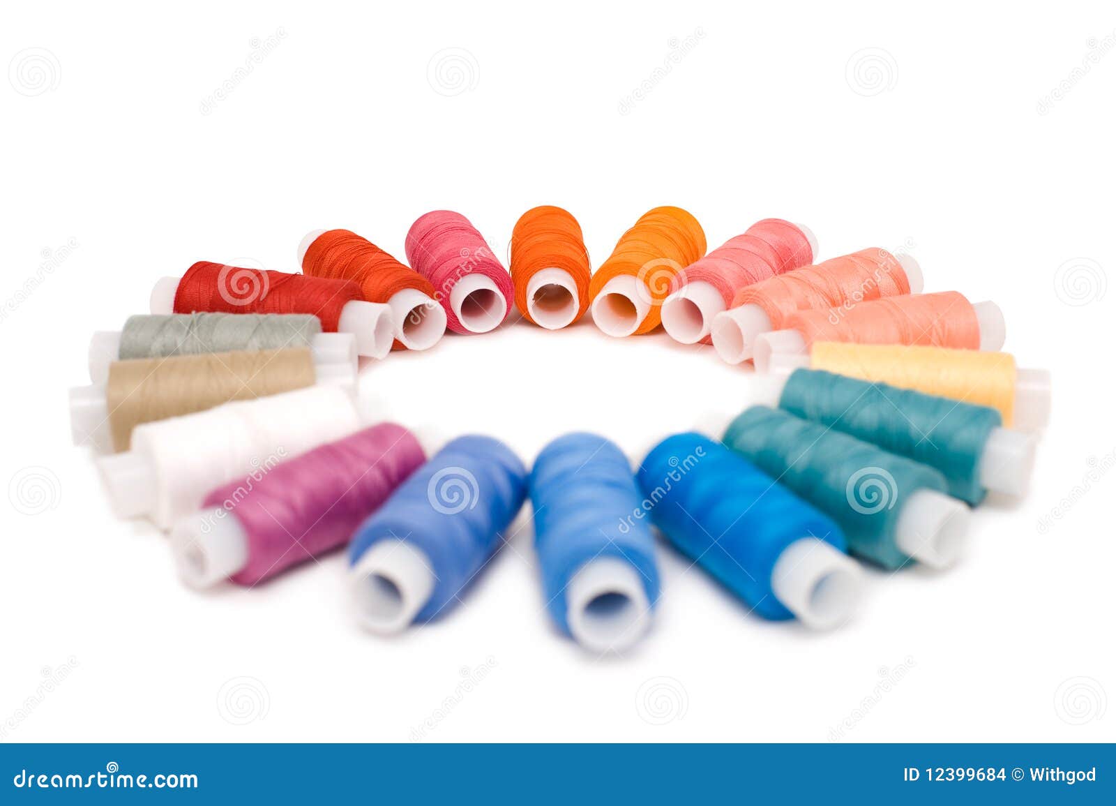 Coloured reels of thread stock photo. Image of embroidery - 12399684
