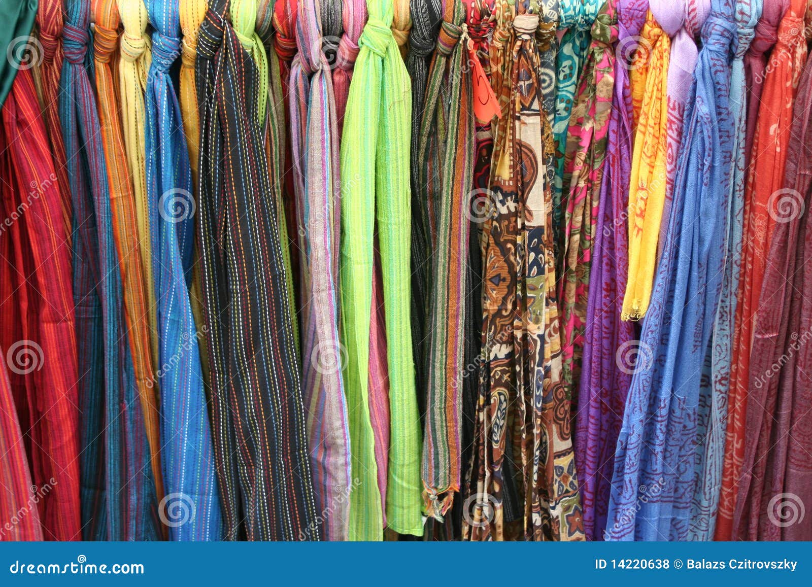 Coloured scarves stock photo. Image of accessories, scarf - 14220638