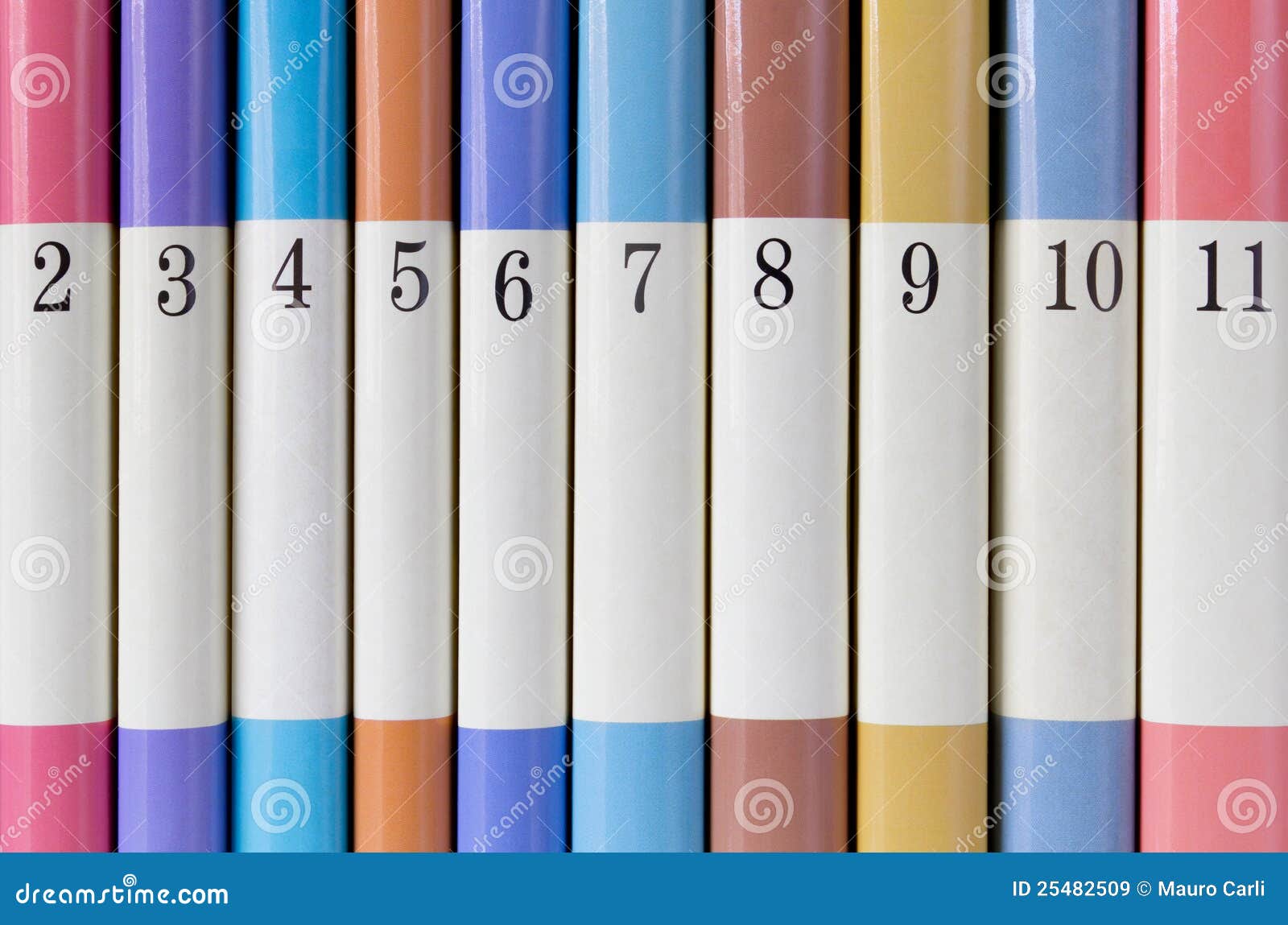 Coloured Series of Books stock image. Image of genre - 25482509