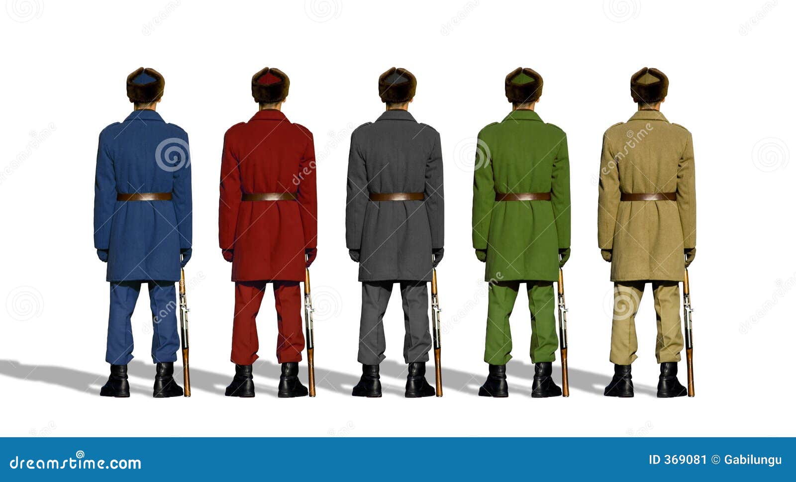 Coloured Soldiers stock image. Image of fight, hunter, british - 369081