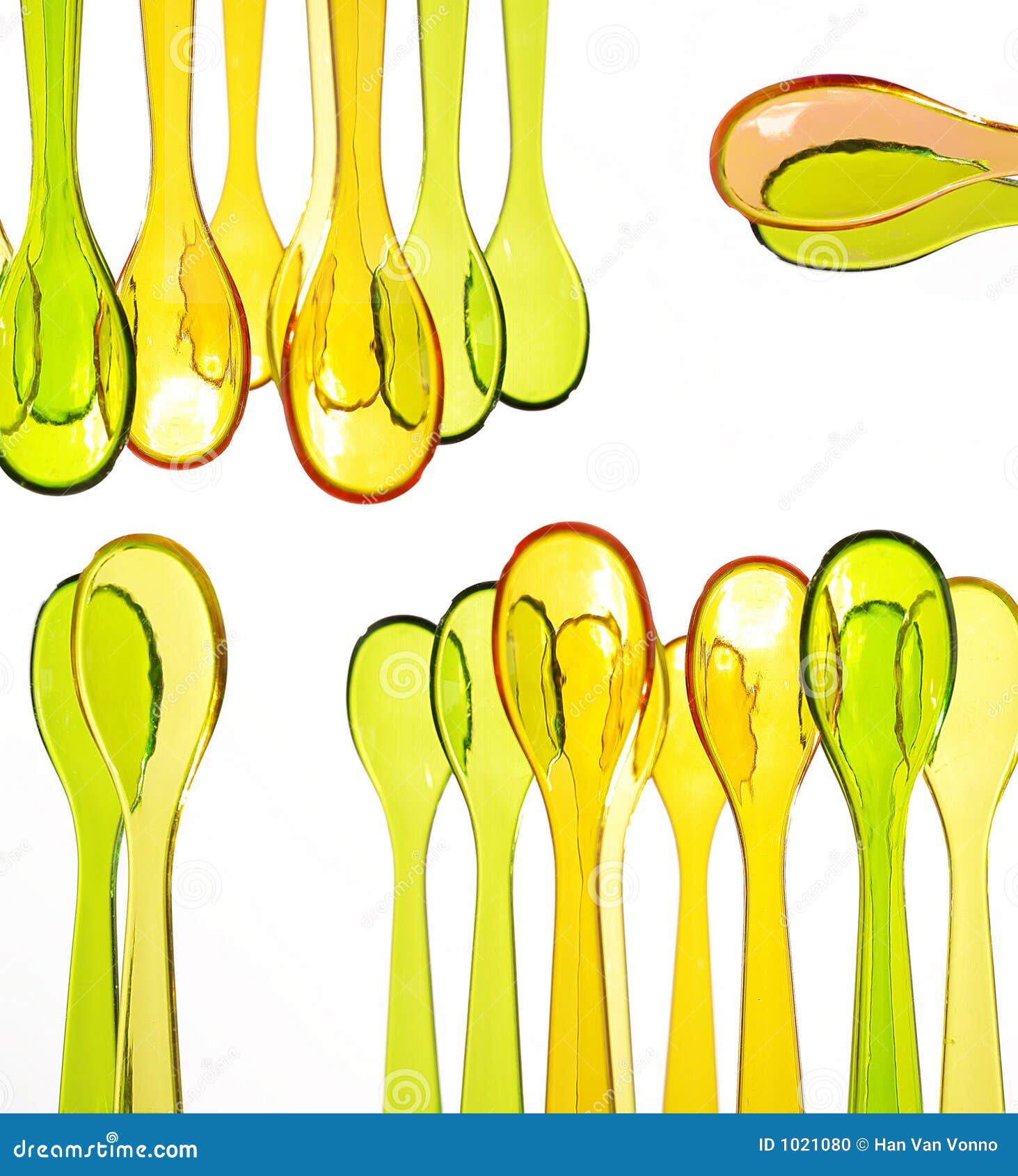 Coloured spoons stock illustration. Illustration of food - 1021080