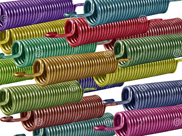 Coloured Springs 2 stock image. Image of elastic, stretch - 4675715