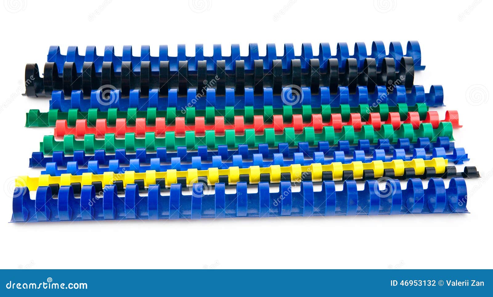 Coloured springs stock photo. Image of blue, memo, closeup - 46953132
