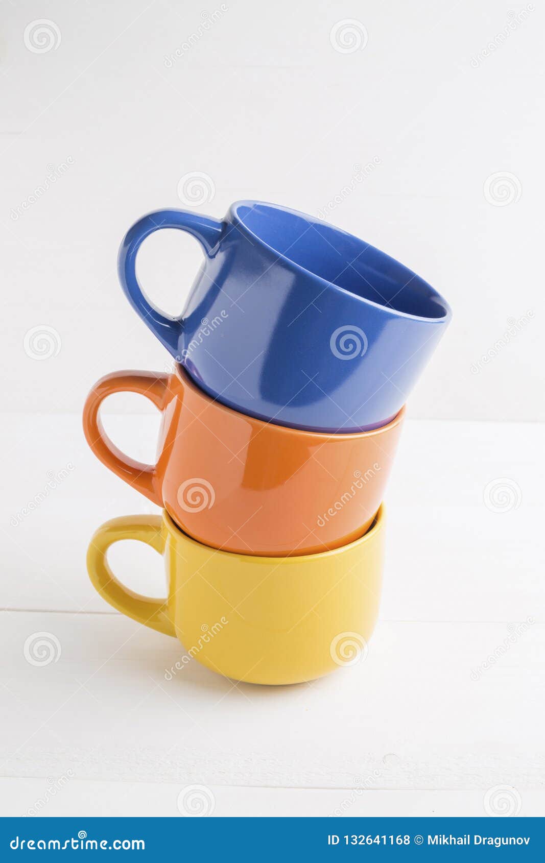 Coloured stacked cups stock photo. Image of coffeecup - 132641168