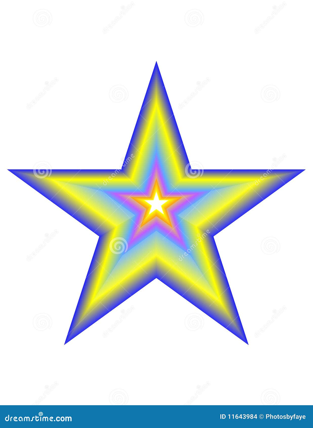 Coloured Star stock vector. Illustration of pink, cheery - 11643984