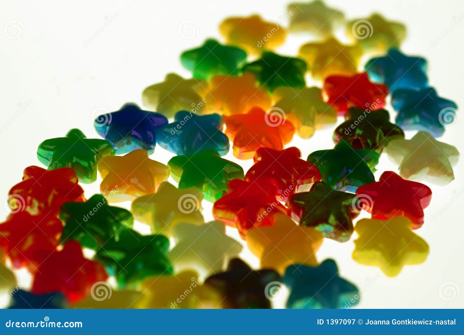 Coloured stars stock image. Image of isolated, blue, orange - 1397097