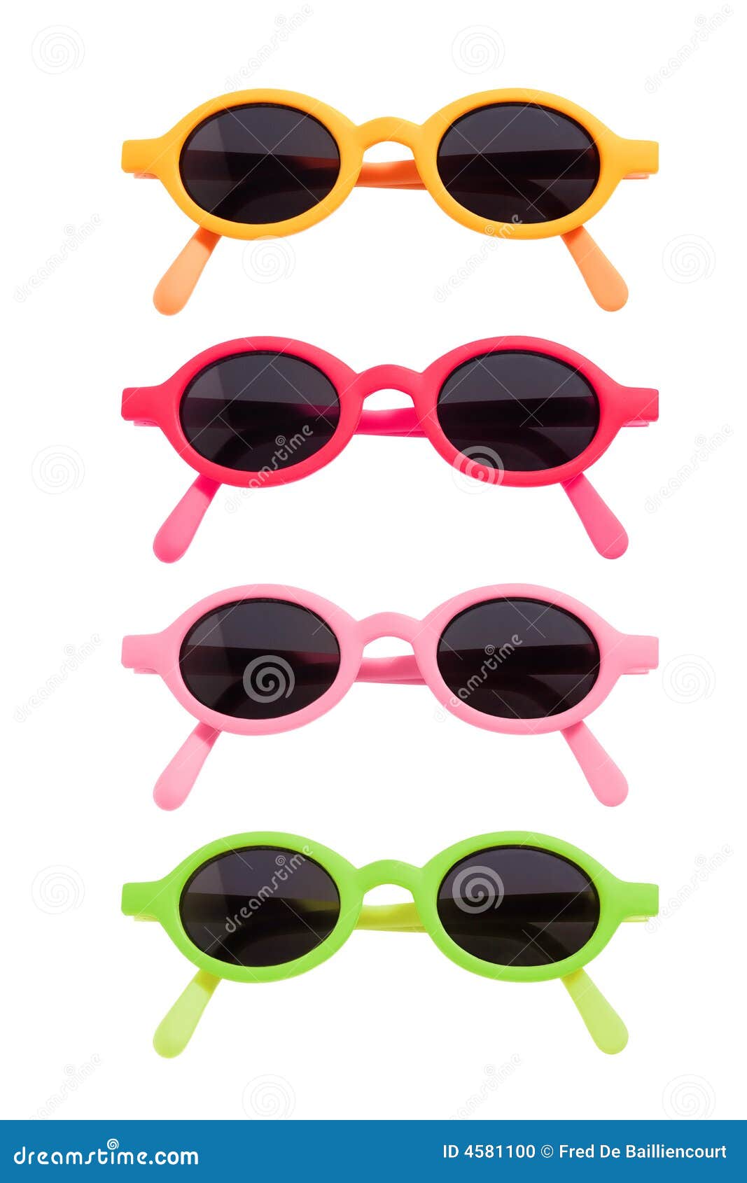 Coloured Sunglasses stock photo. Image of ellipse, orange - 4581100