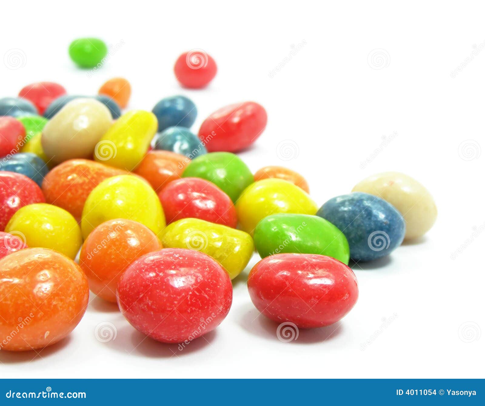 Coloured sweet candies stock photo. Image of marbles, birth - 4011054