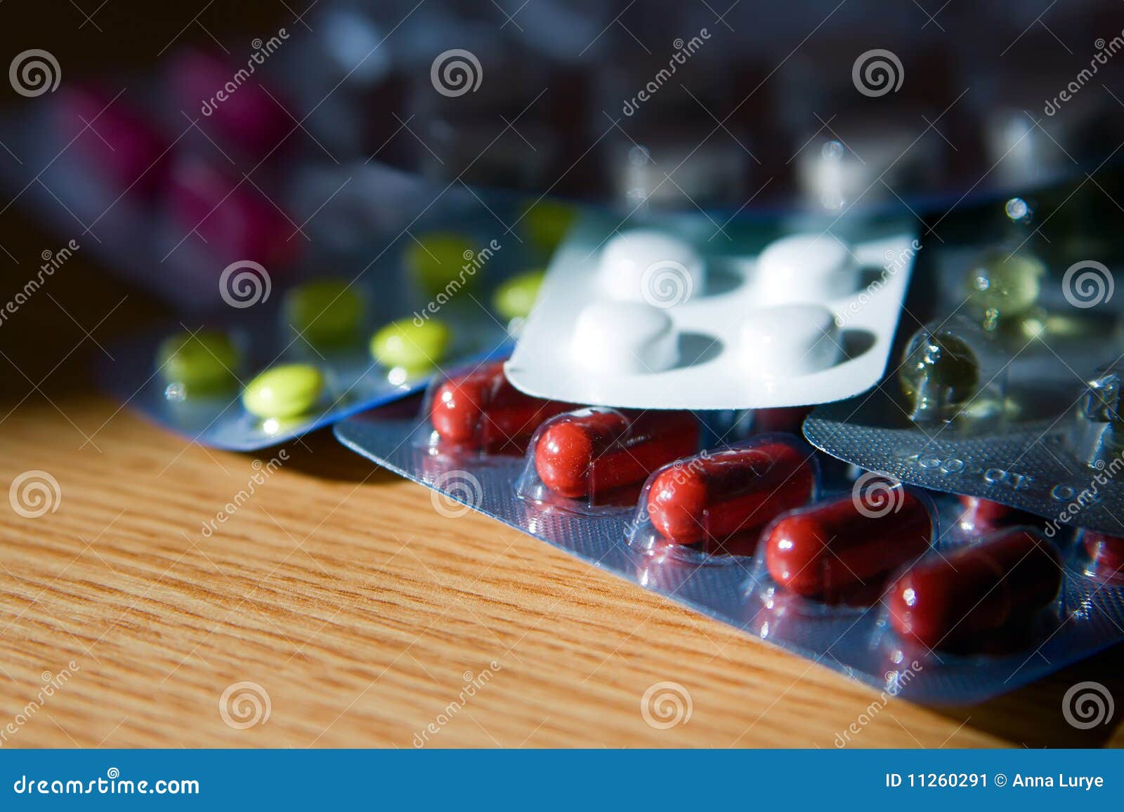 Coloured Tablets Picture. Image: 11260291