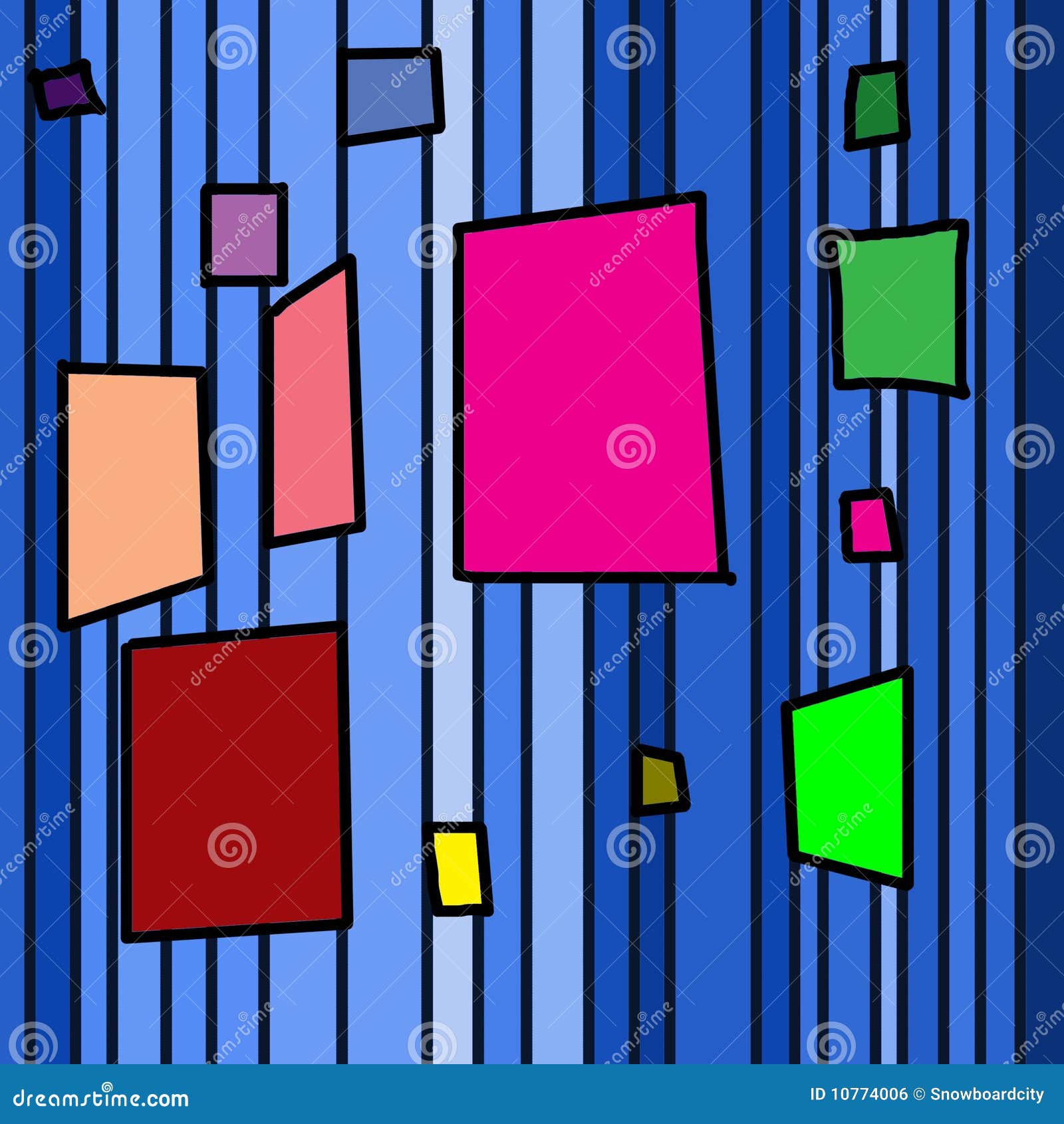 Coloured tetragon stock illustration. Illustration of entertainment ...