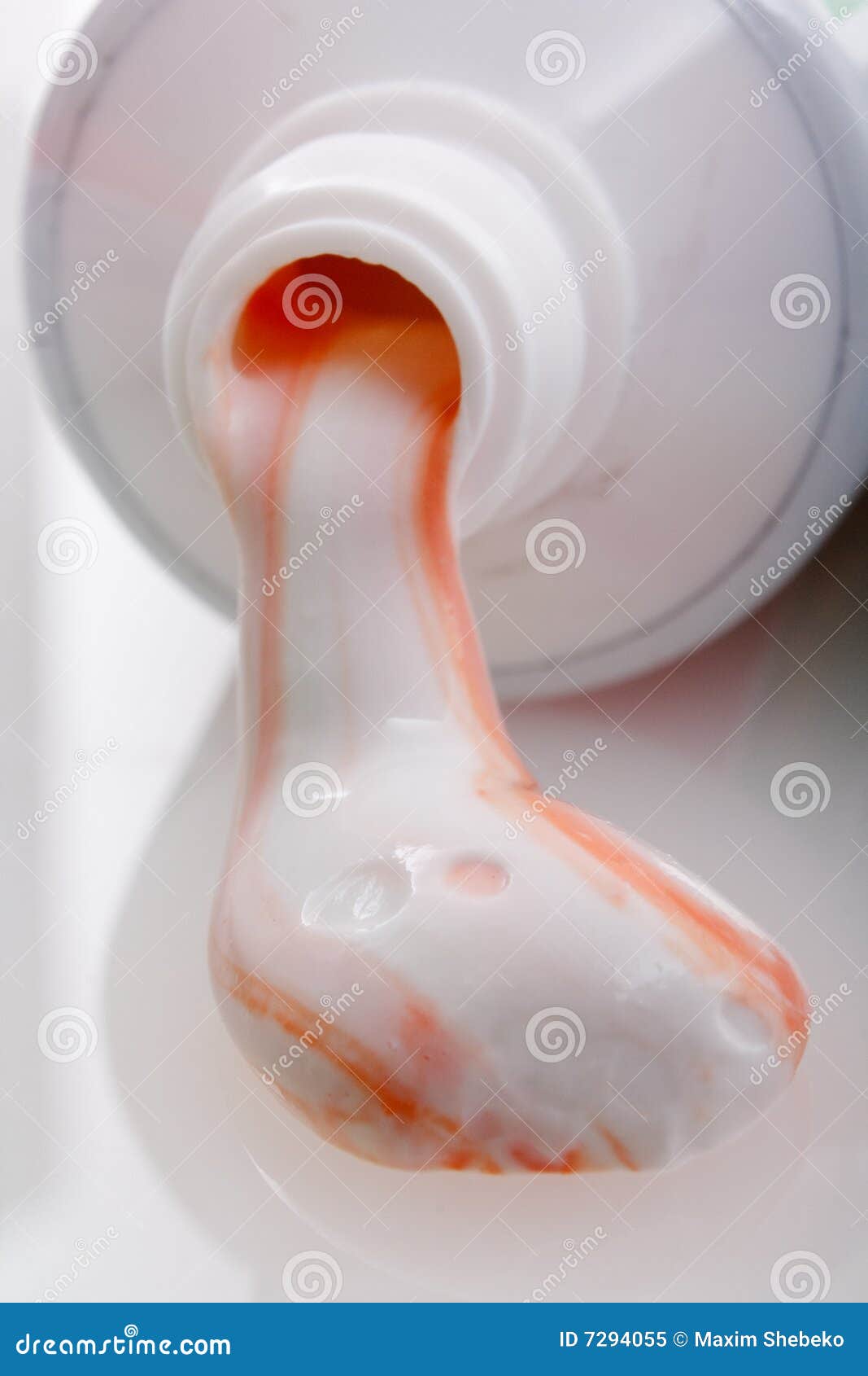 Coloured toothpaste stock image. Image of hygiene, care - 7294055