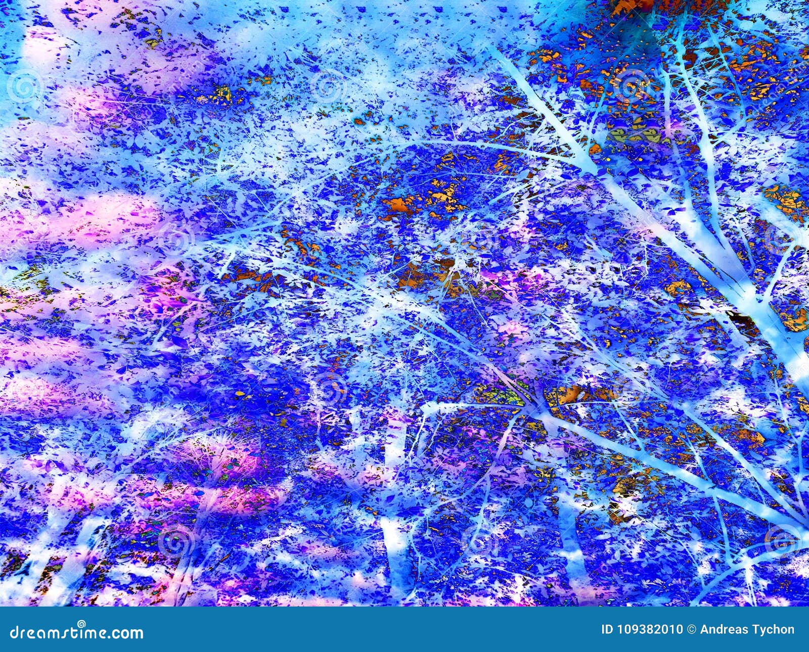 Beautiful Abstract Tree Canopy Background Stock Illustration ...