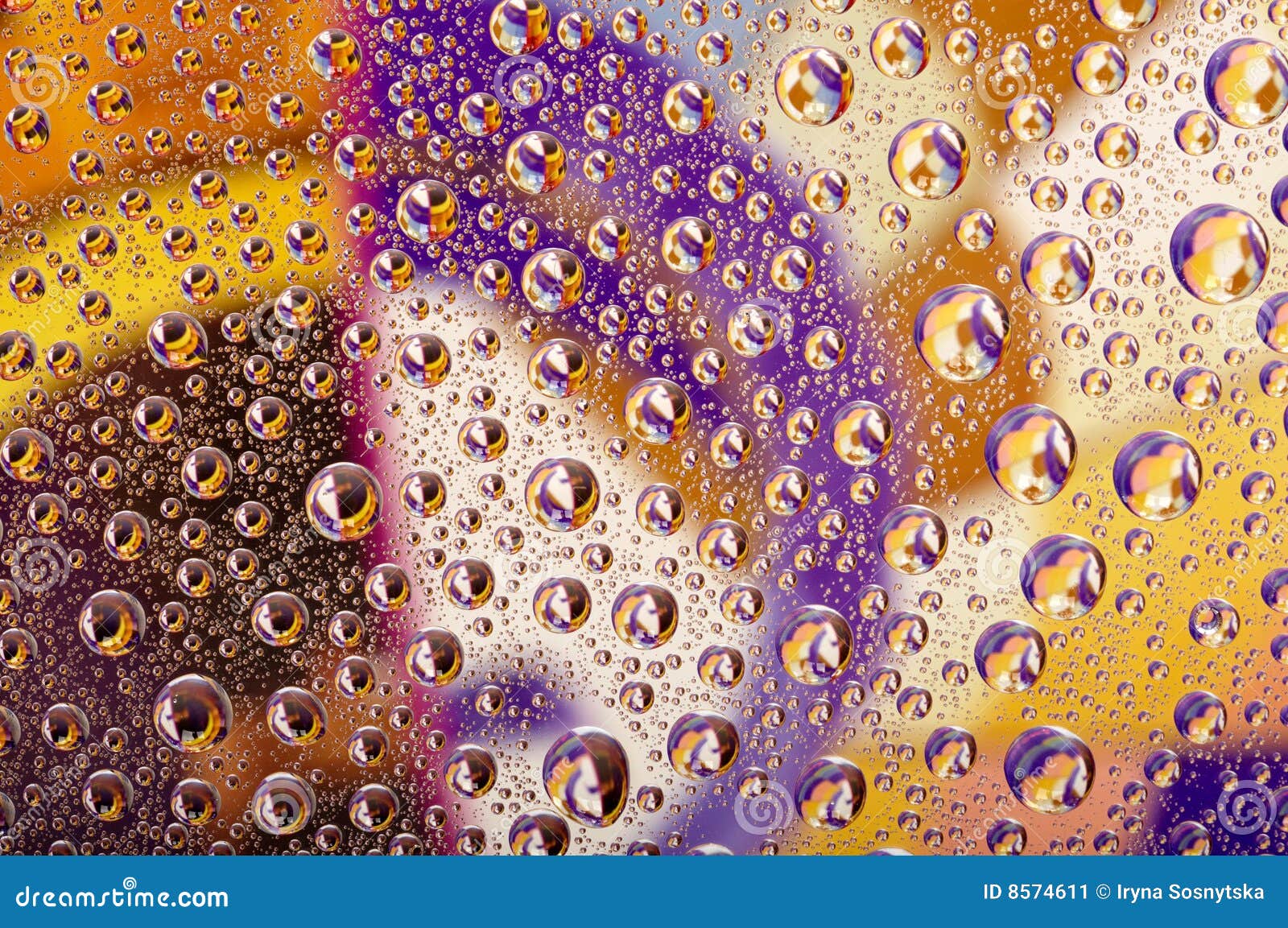 Coloured water drops stock image. Image of relaxation - 8574611