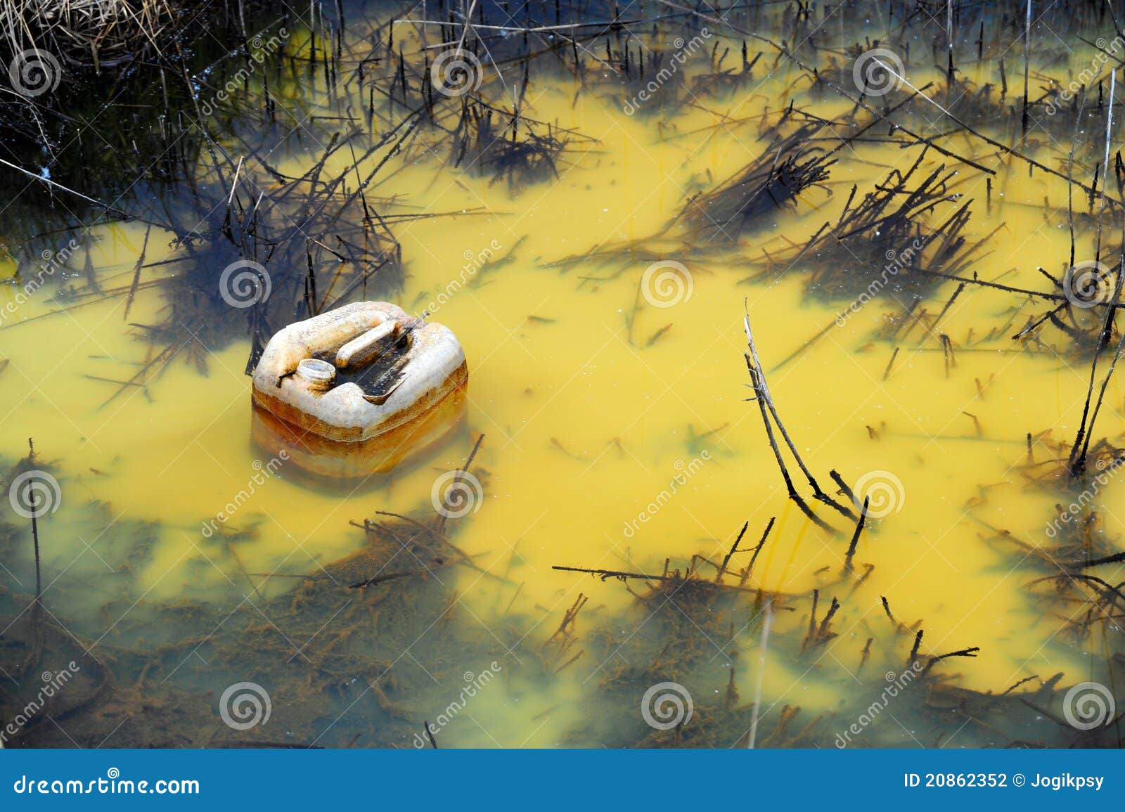 Coloured water pollution stock photo. Image of lake, pouring - 20862352