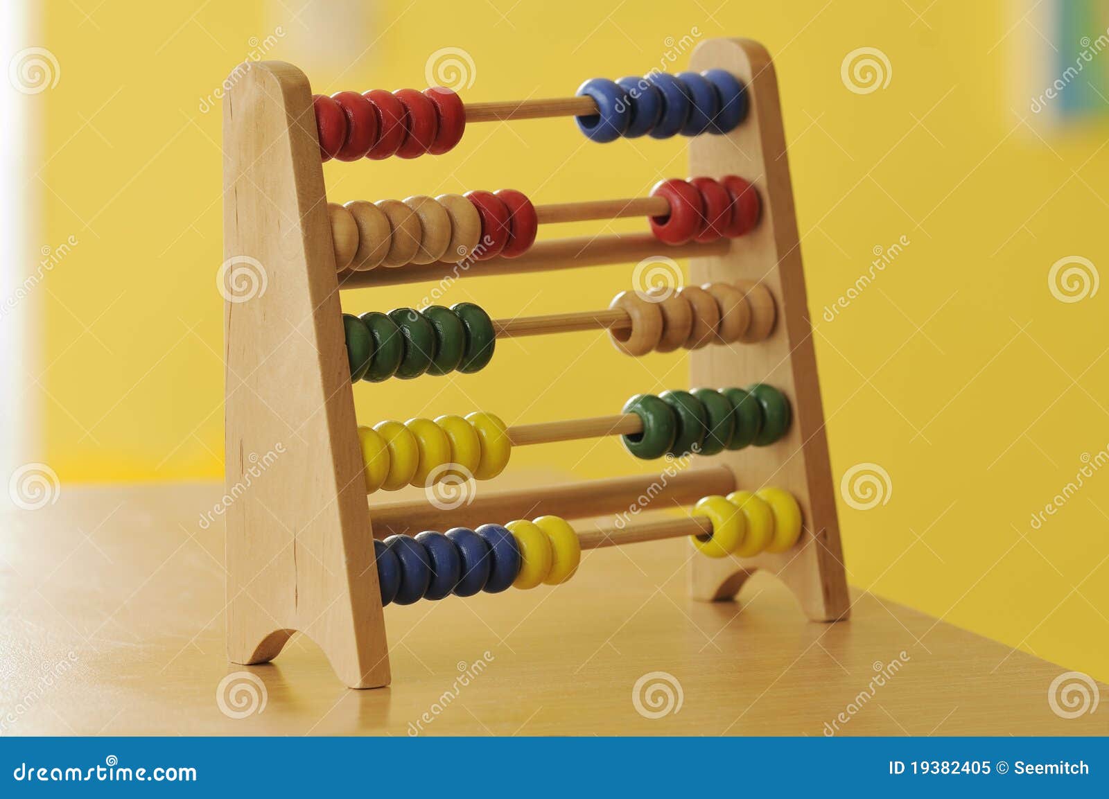 Coloured wooden abacus stock image. Image of multiplication - 19382405
