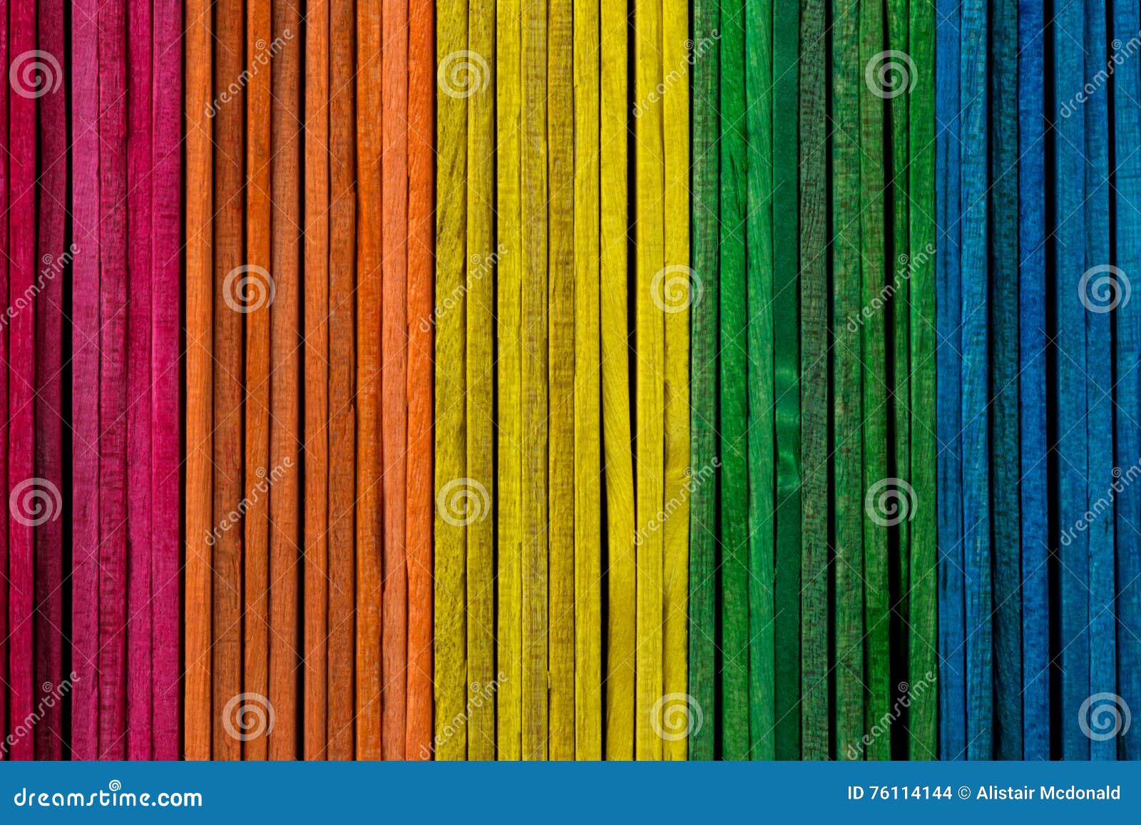 Coloured Wooden Sticks Stacked Side by Side Stock Photo - Image of ...