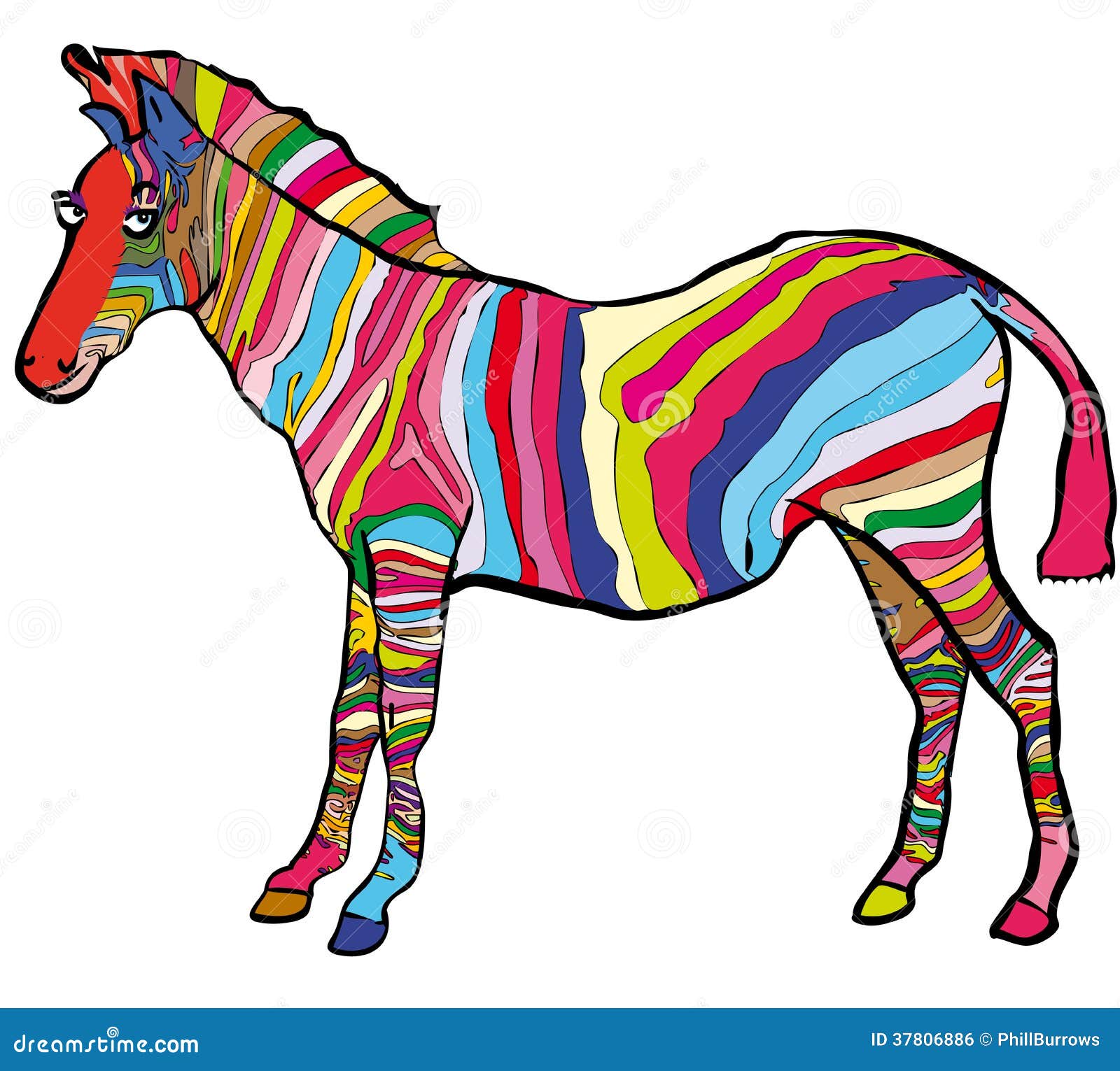 Surreal Zebra Rat Royalty-Free Stock Image | CartoonDealer.com #14554540