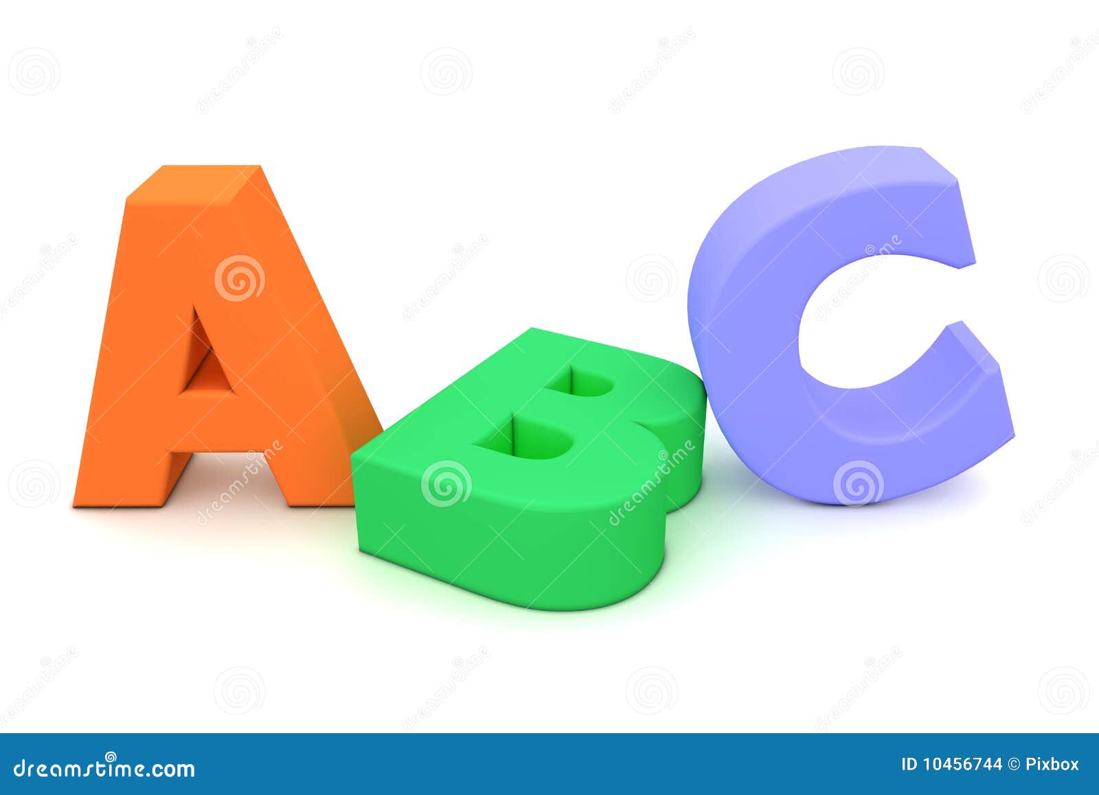 Colourful ABC stock illustration. Illustration of colour - 10456744