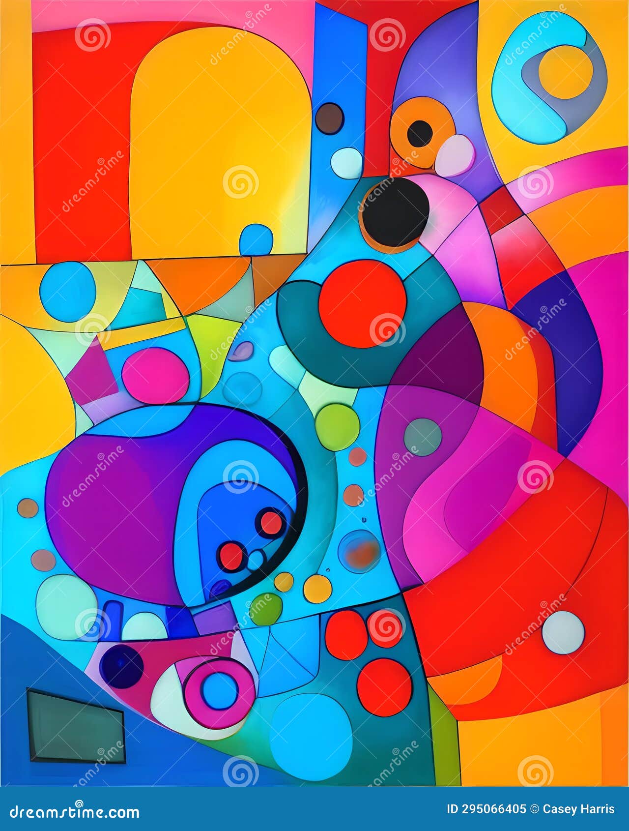 Colourful Abstract Art stock illustration. Illustration of colourful ...