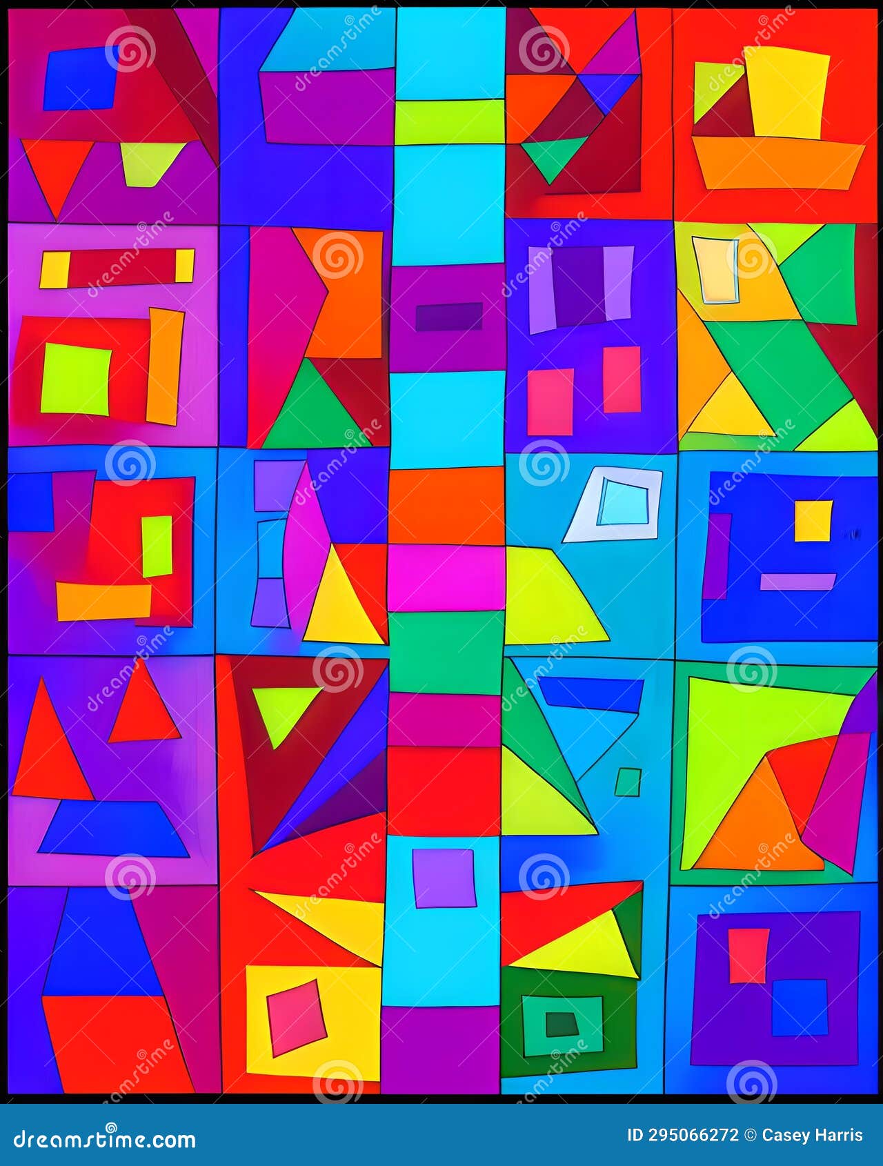 Colourful Abstract Art stock illustration. Illustration of colours ...