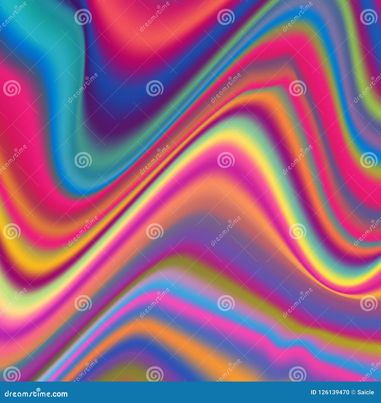 Colourful Abstract Curved Waves Pattern Design Stock Vector ...