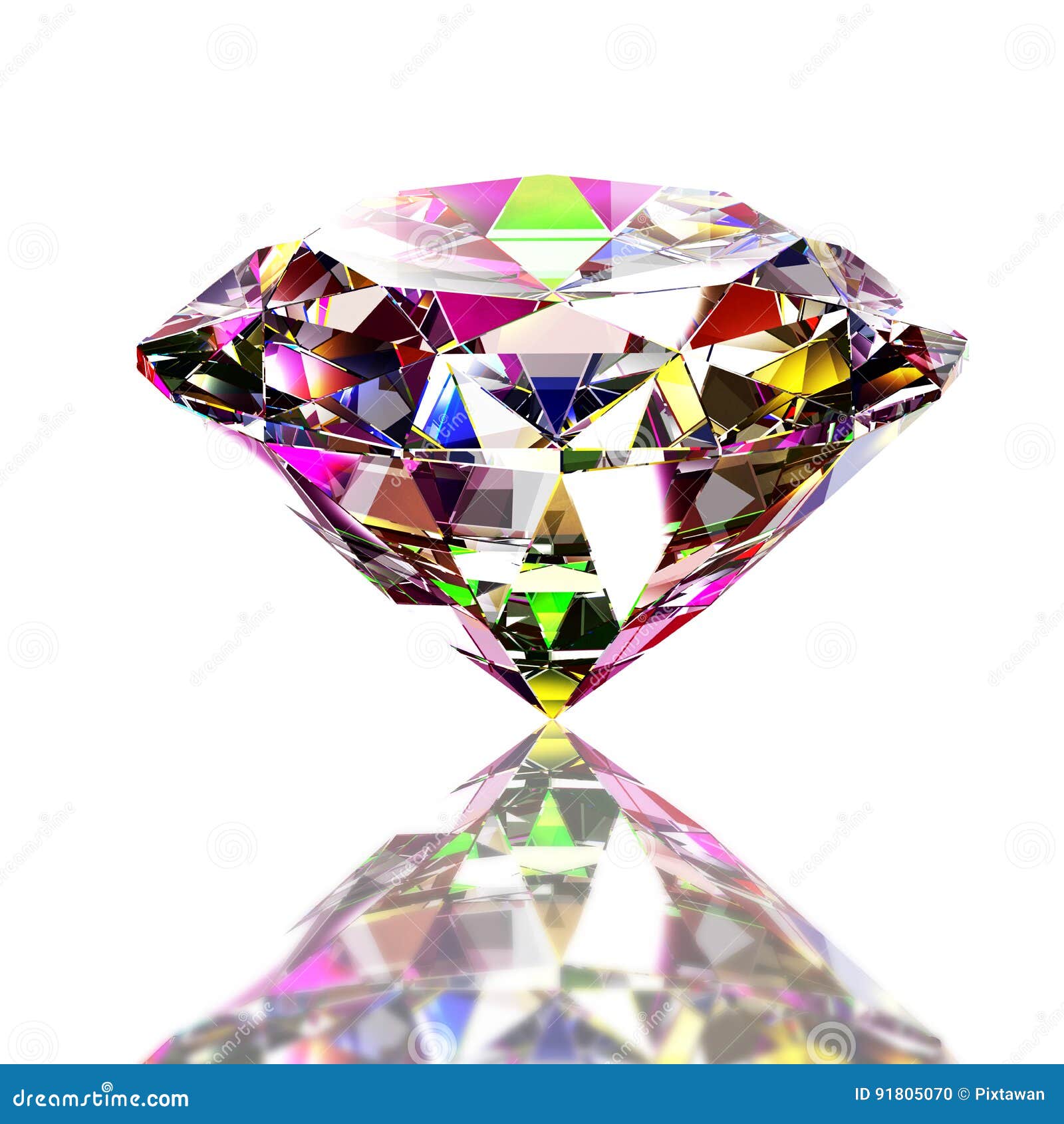 Colourful abstract diamond stock illustration. Illustration of blue ...