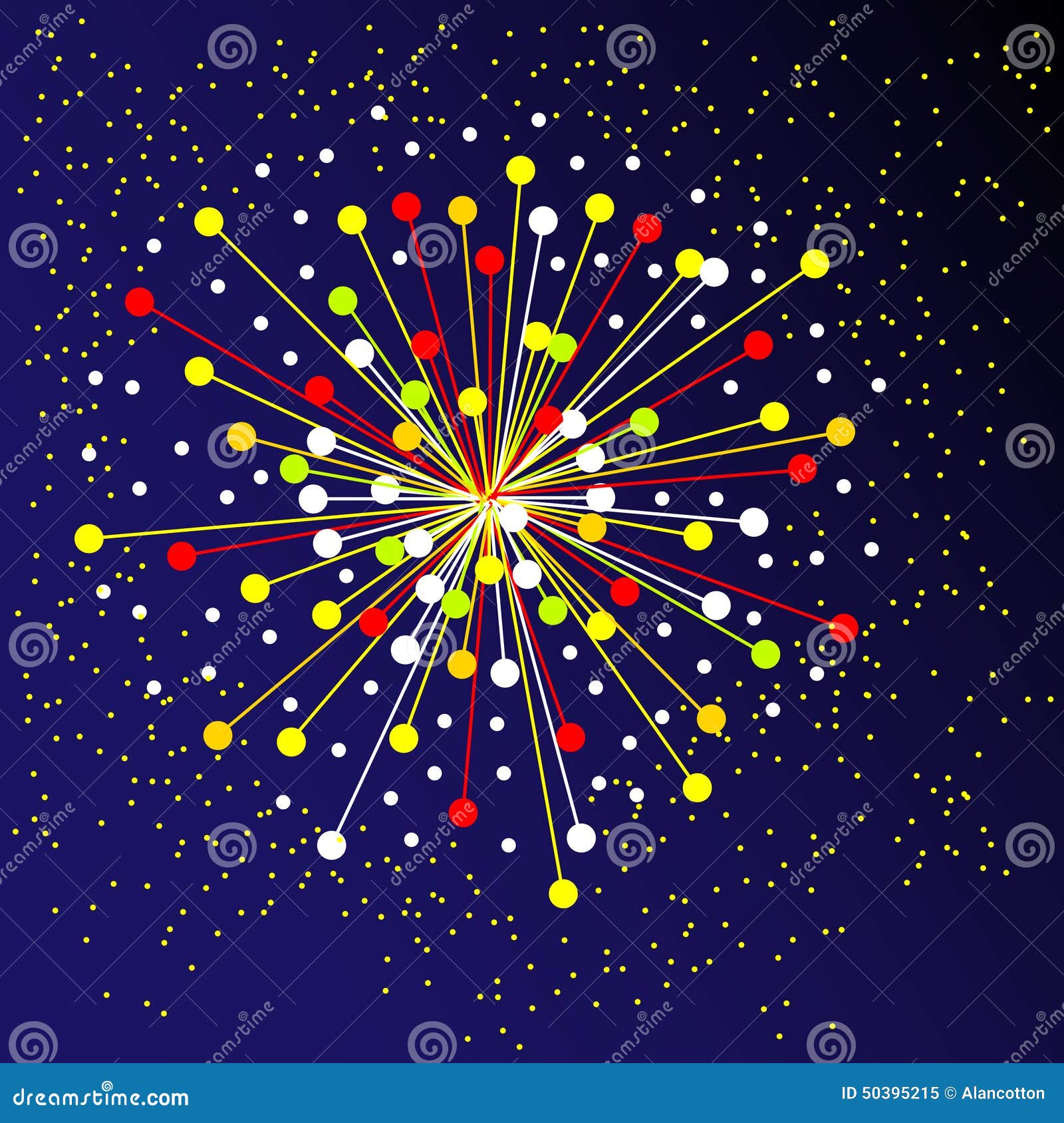 Colourful Abstract Explosion Stock Illustration - Illustration of bang ...