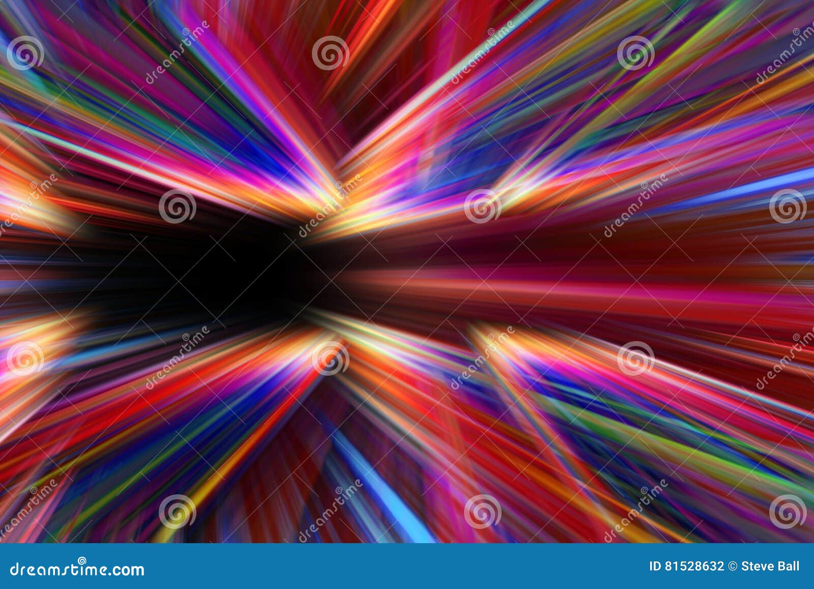Colourful Abstract Light Trails Stock Illustration - Illustration of ...