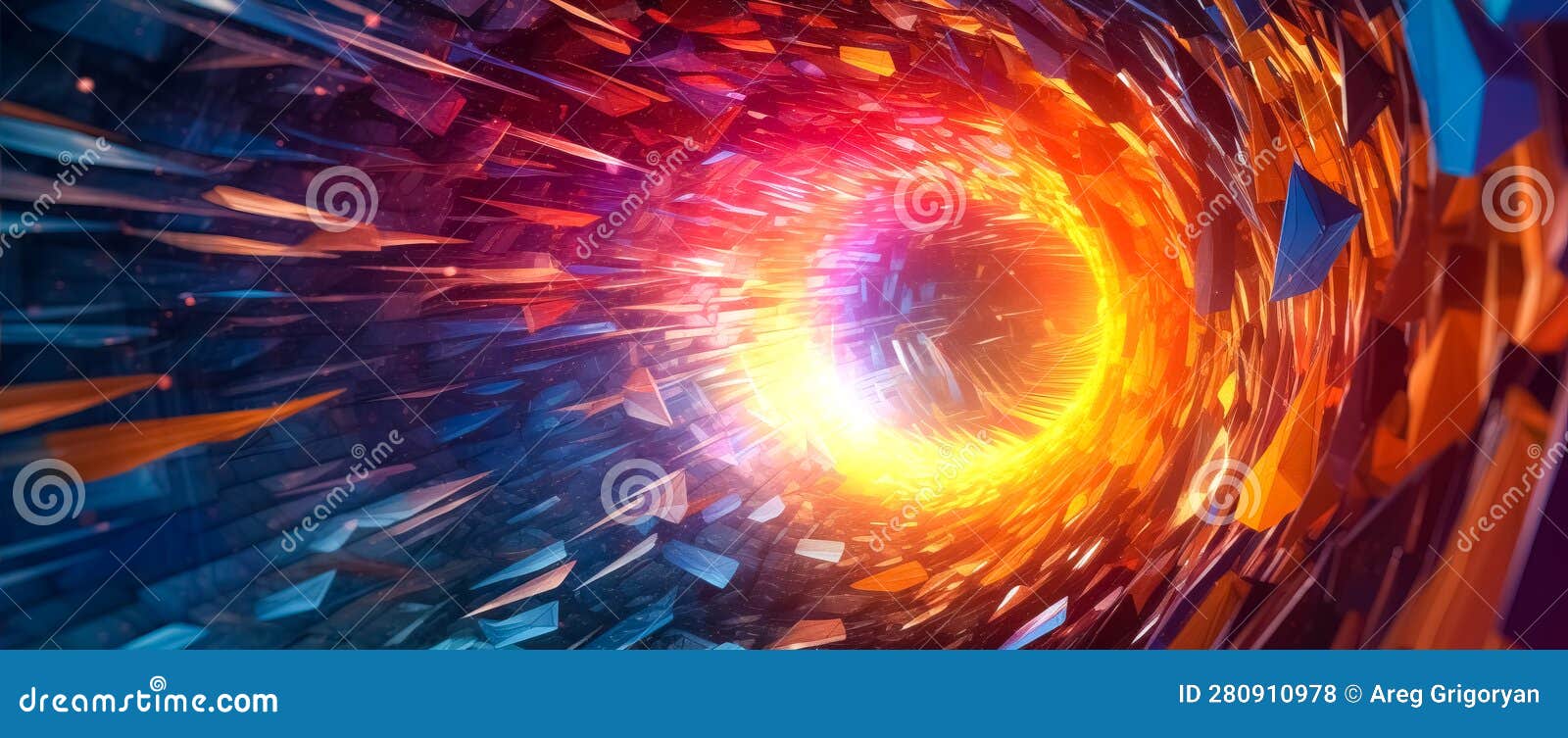 Colourful Abstract Power Splash Stock Illustration - Illustration of ...