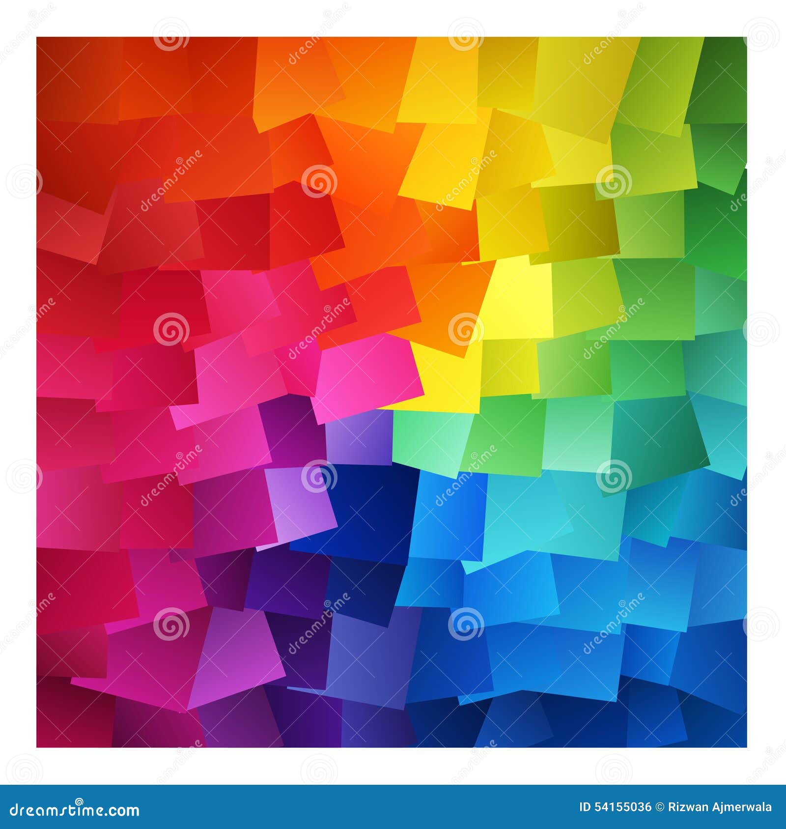 Colourful Abstract Squares stock vector. Illustration of colors - 54155036