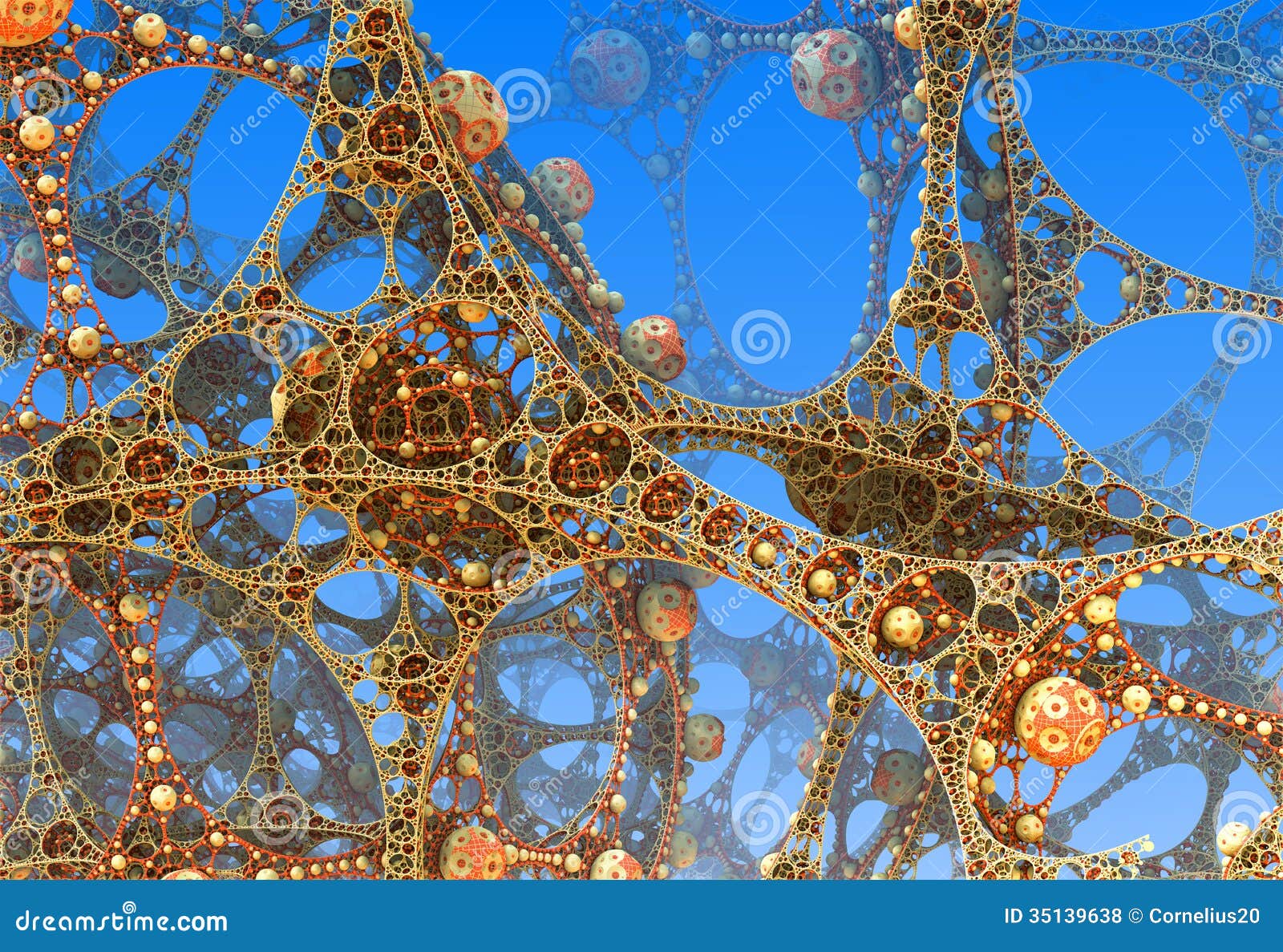 Colourful Abstract Structure Stock Illustration - Illustration of shiny ...