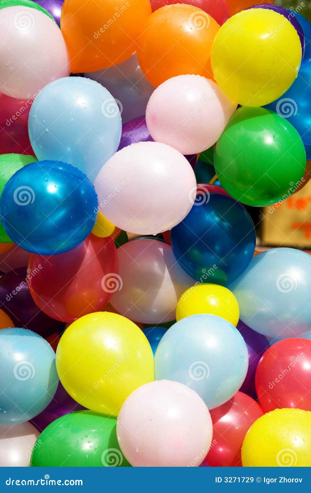 Colourful air balloons. stock image. Image of green, colors - 3271729