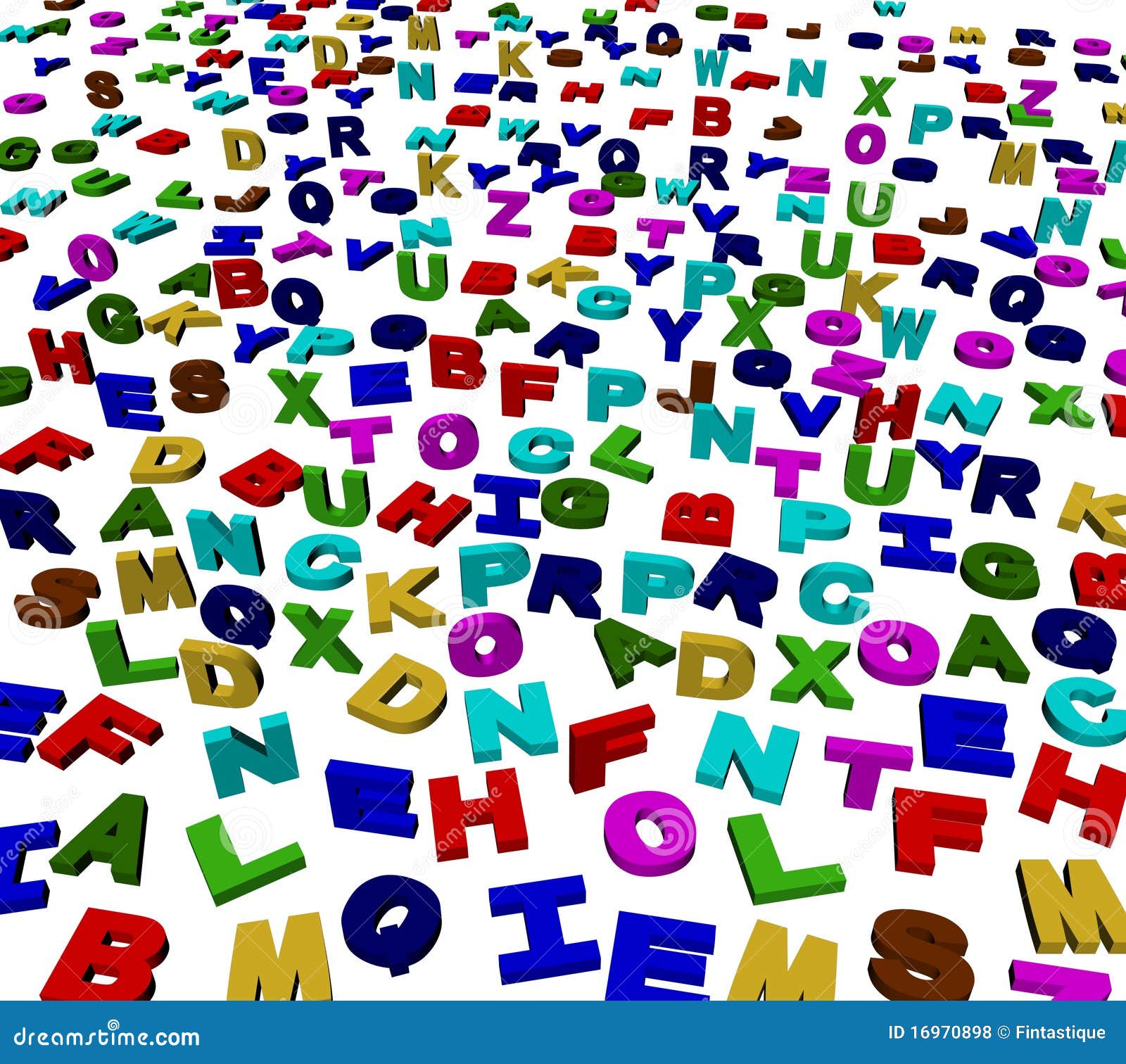 Colourful Alphabet Letters Background Stock Illustration - Illustration ...