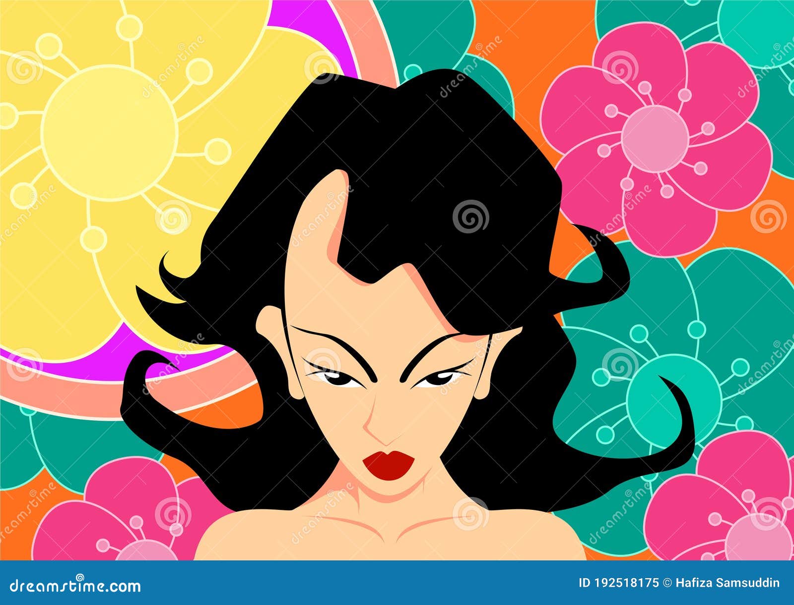 Colourful animation stock vector. Illustration of flower - 192518175