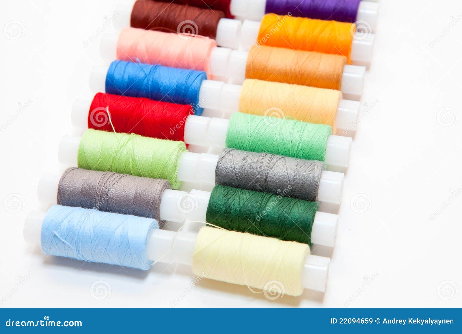Colourful Arranged Reel of Thread Stock Image - Image of colourful ...