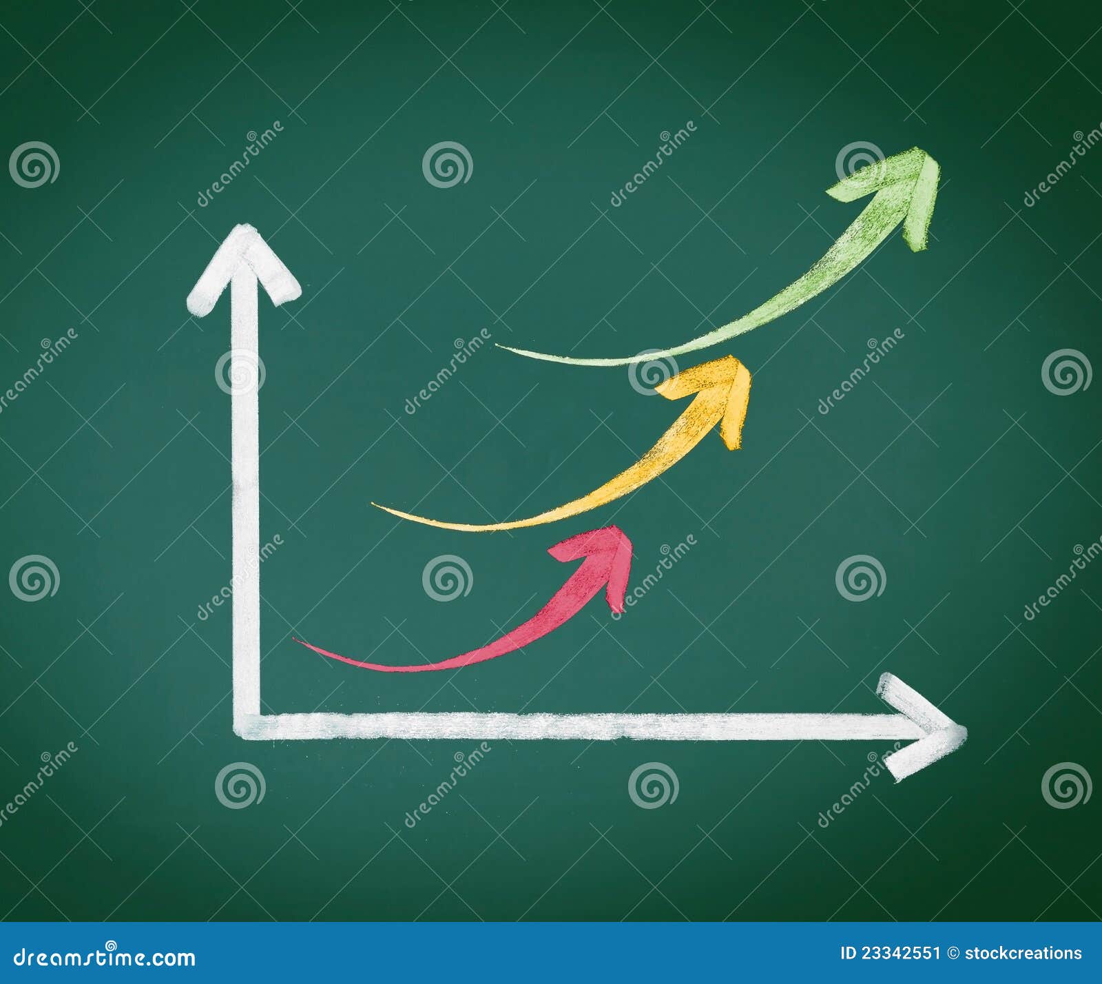 Red Arrow Graph Stock Image | CartoonDealer.com #19596475