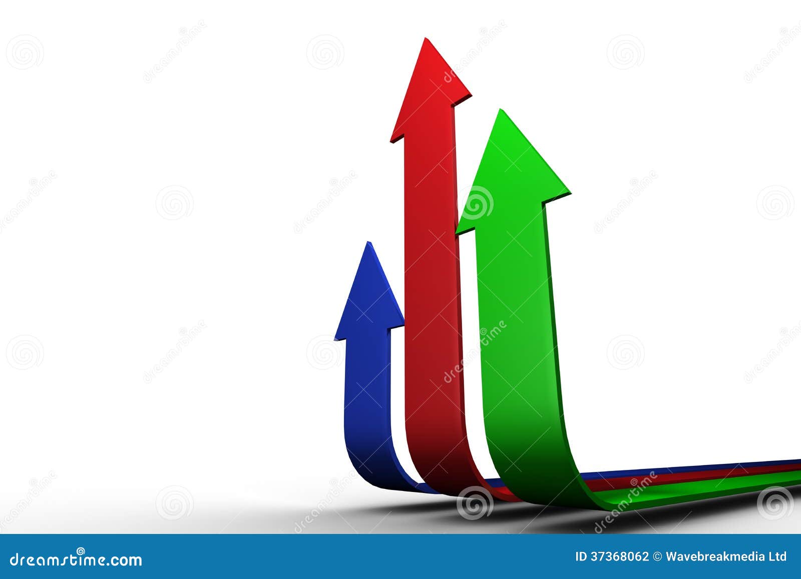 Colourful Arrows Pointing Up Stock Illustration - Illustration of arrow ...