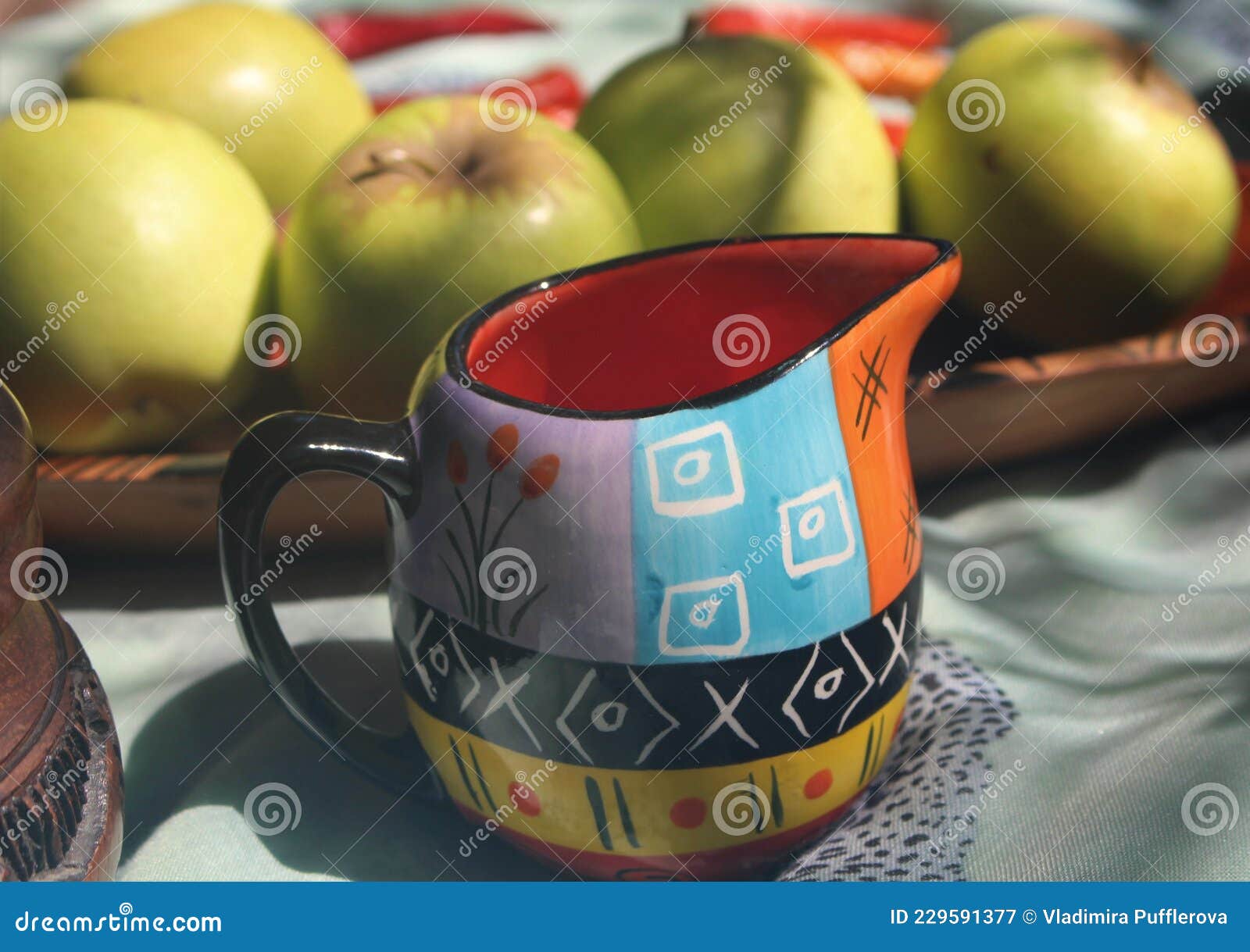 Colourful Artistic Milk Jug Stock Image - Image of refreshment, object ...