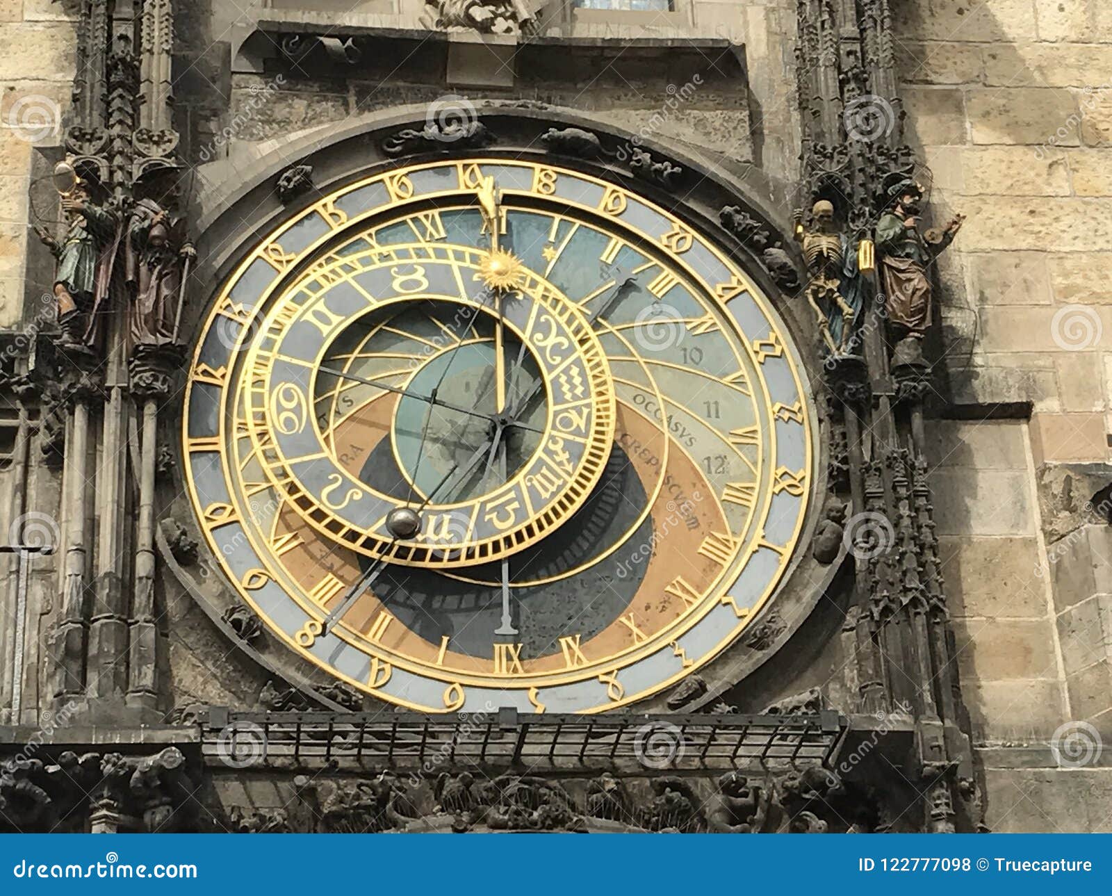 Medieval Clock Face on a Church Editorial Stock Photo - Image of church ...