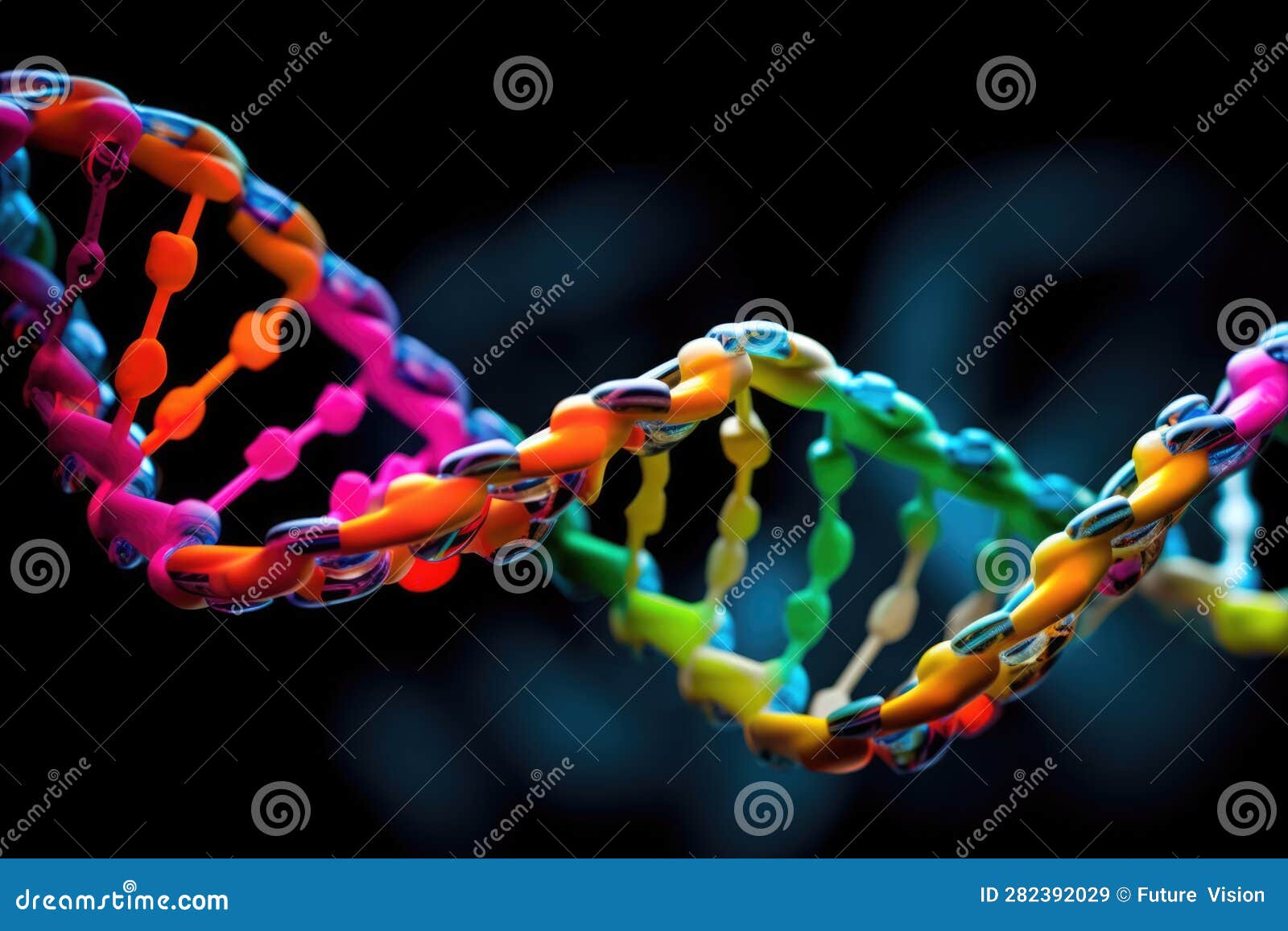 Colourful Atoms Forming Molecular Structure, Created Using Generative ...