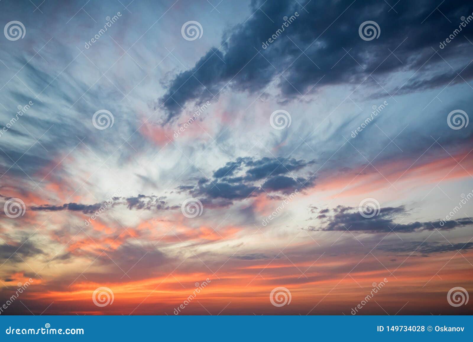 Dramatic Sunset and Sunrise Sky with Pink Clouds Stock Photo - Image of ...