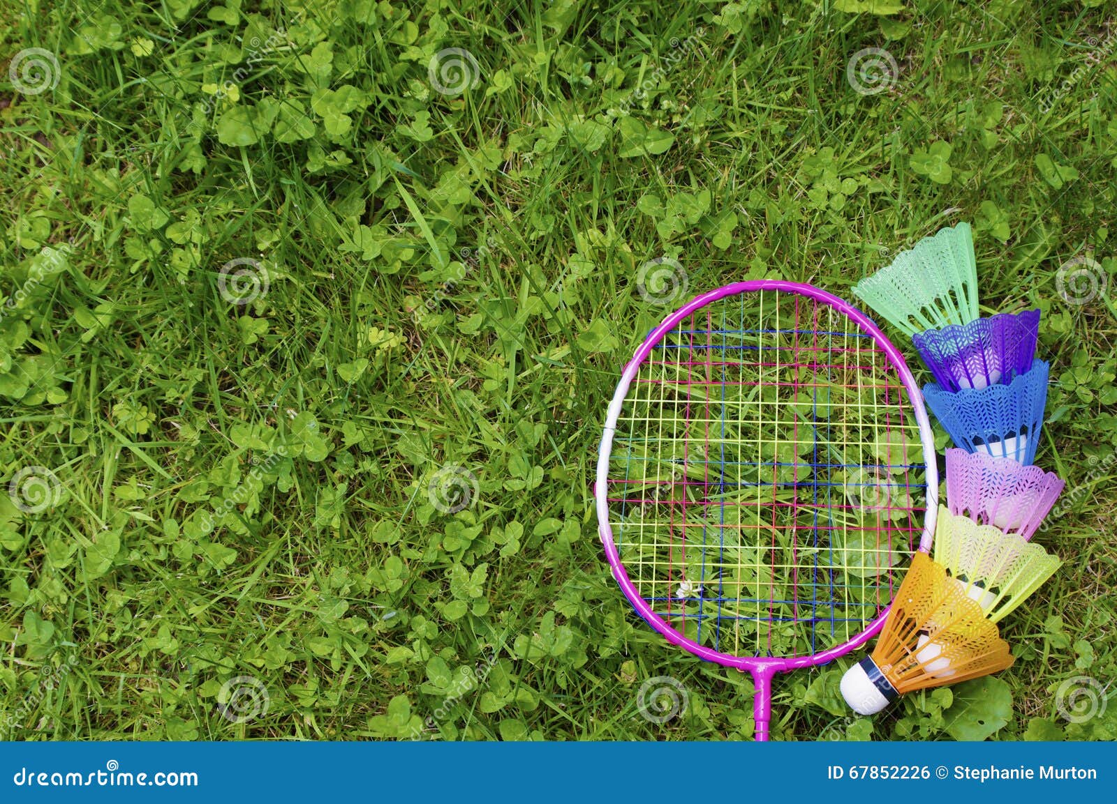 Colourful badminton stock photo. Image of racket, colored - 67852226