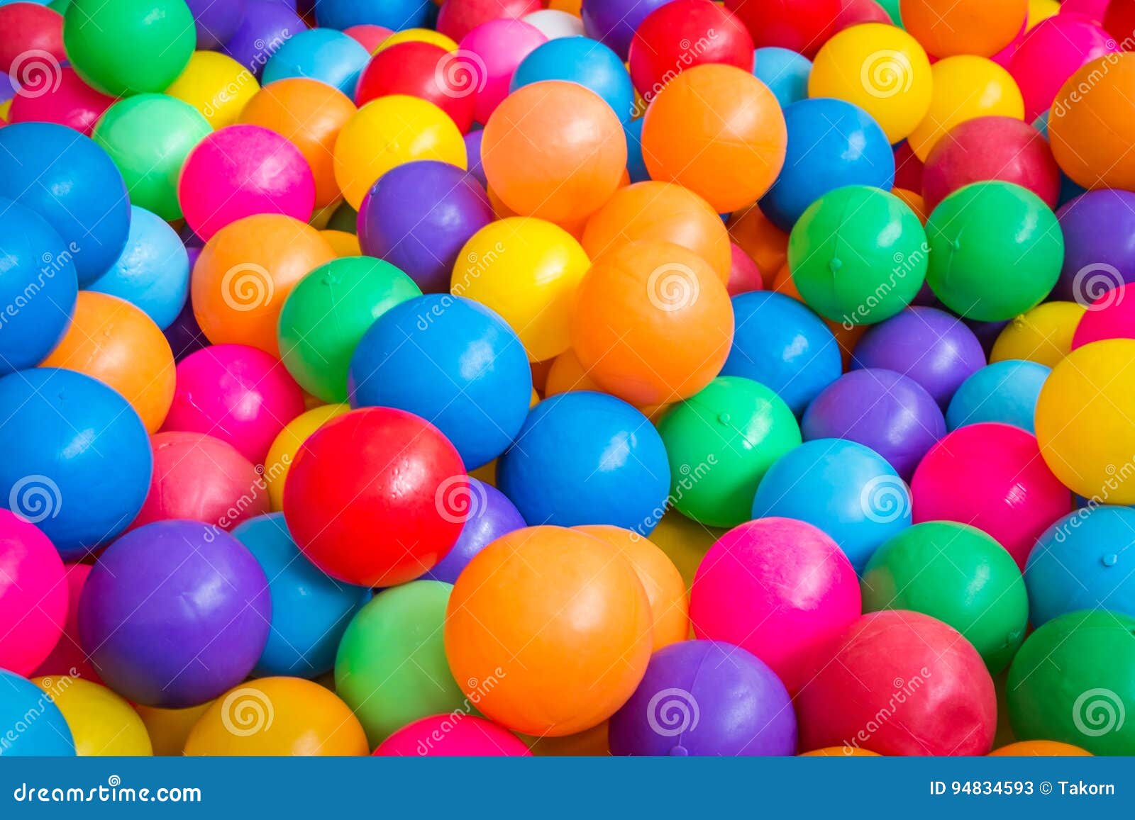 Colourful Balls in the Playground Stock Image - Image of abstract ...