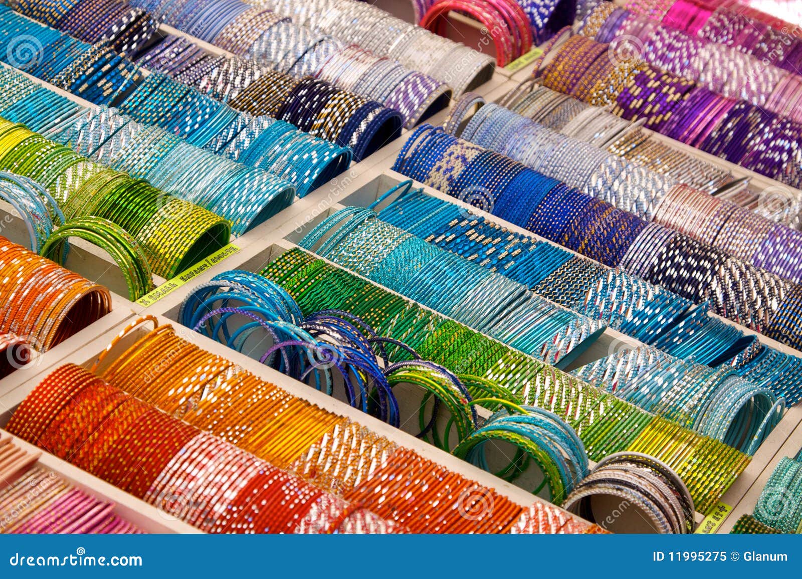 Colourful Bangles on a Market Stall Stock Image - Image of colour ...