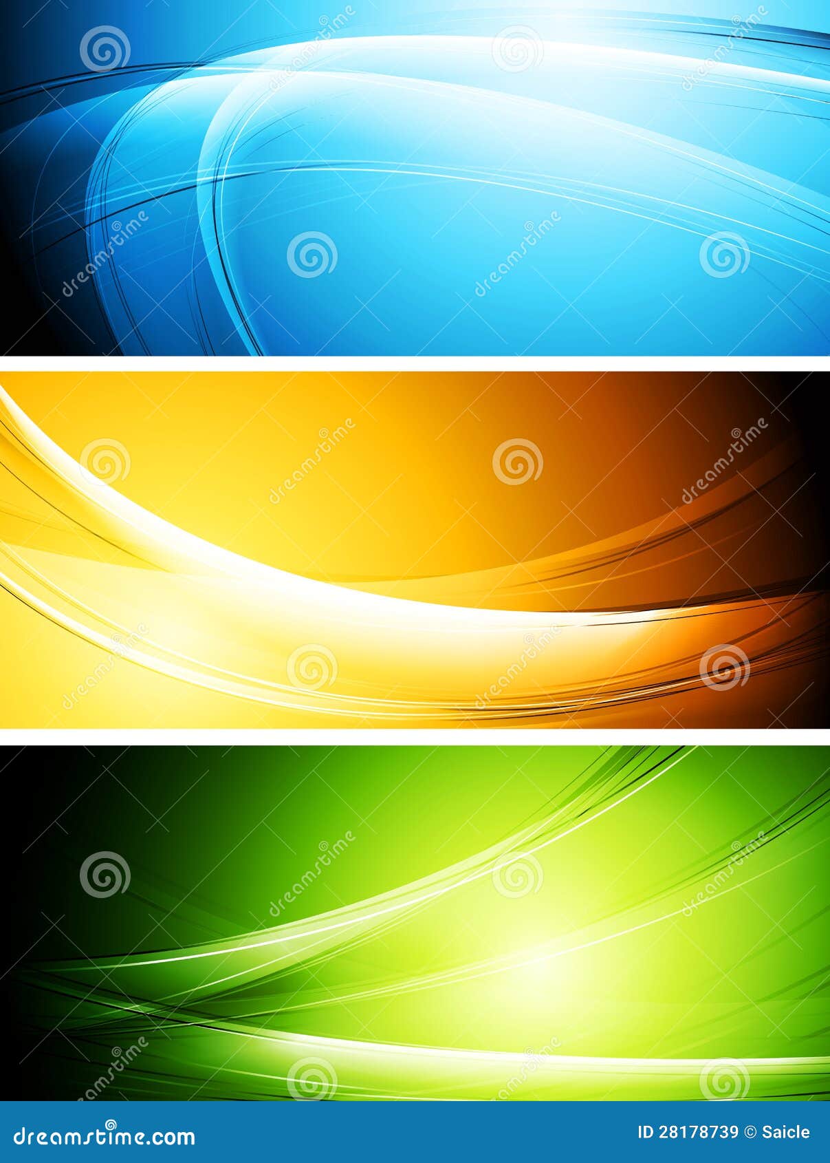 Colourful banners stock vector. Illustration of line - 28178739