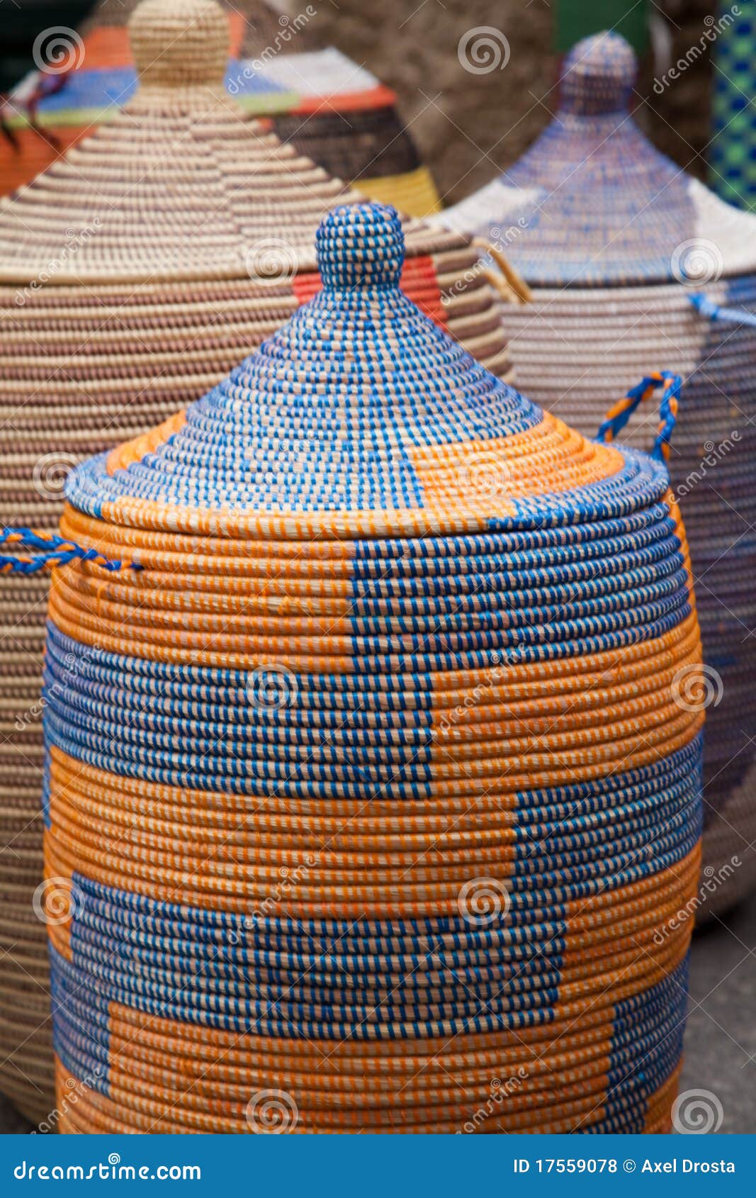 Colourful Baskets stock photo. Image of design, vibrant - 17559078