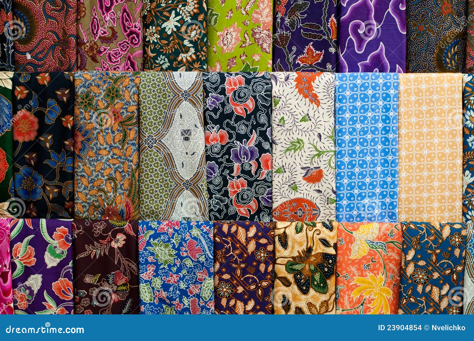 Colourful Batik stock photo. Image of abstracts, clothing - 23904854