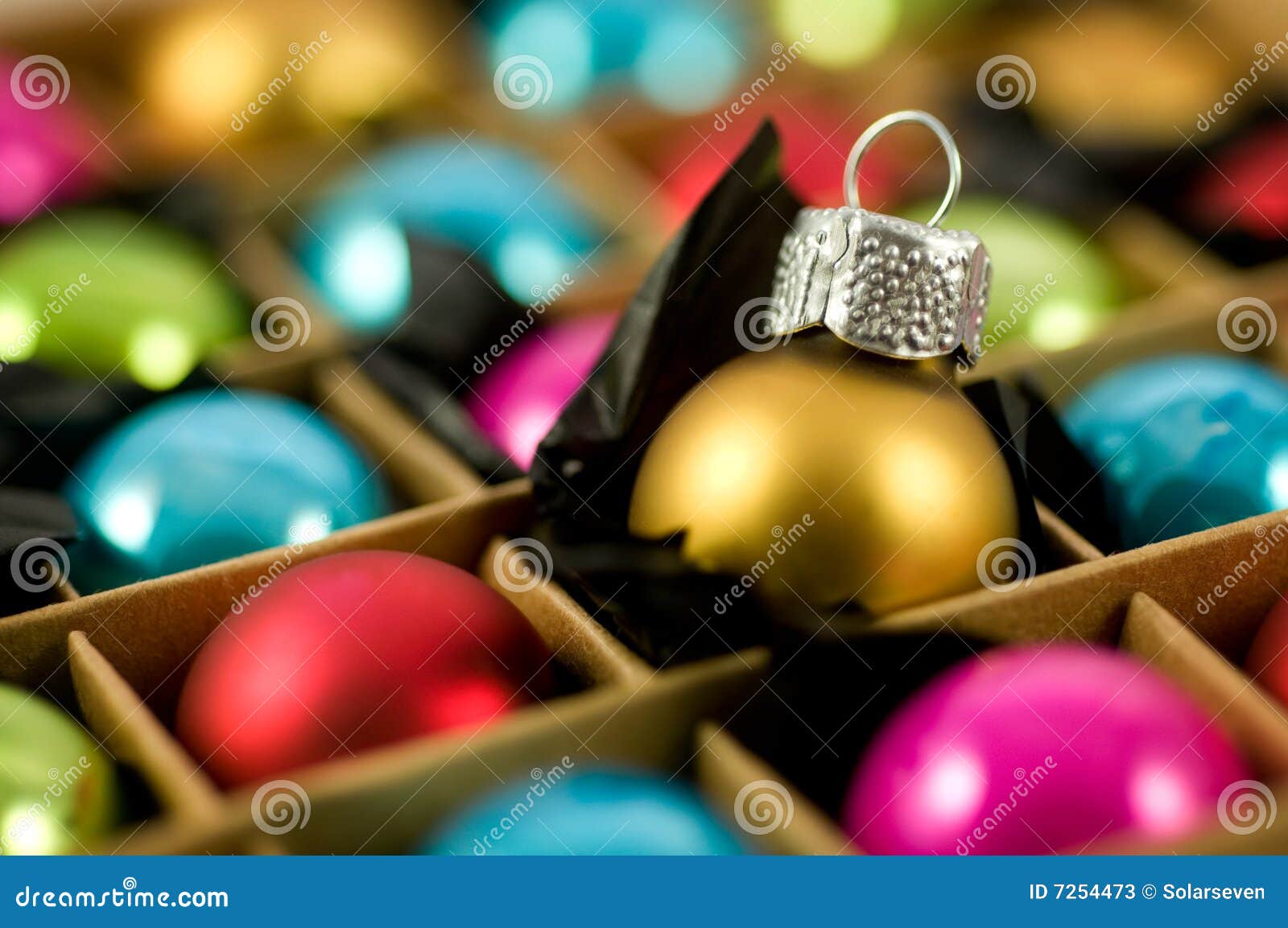 Colourful Baubles stock image. Image of glass, bauble - 7254473