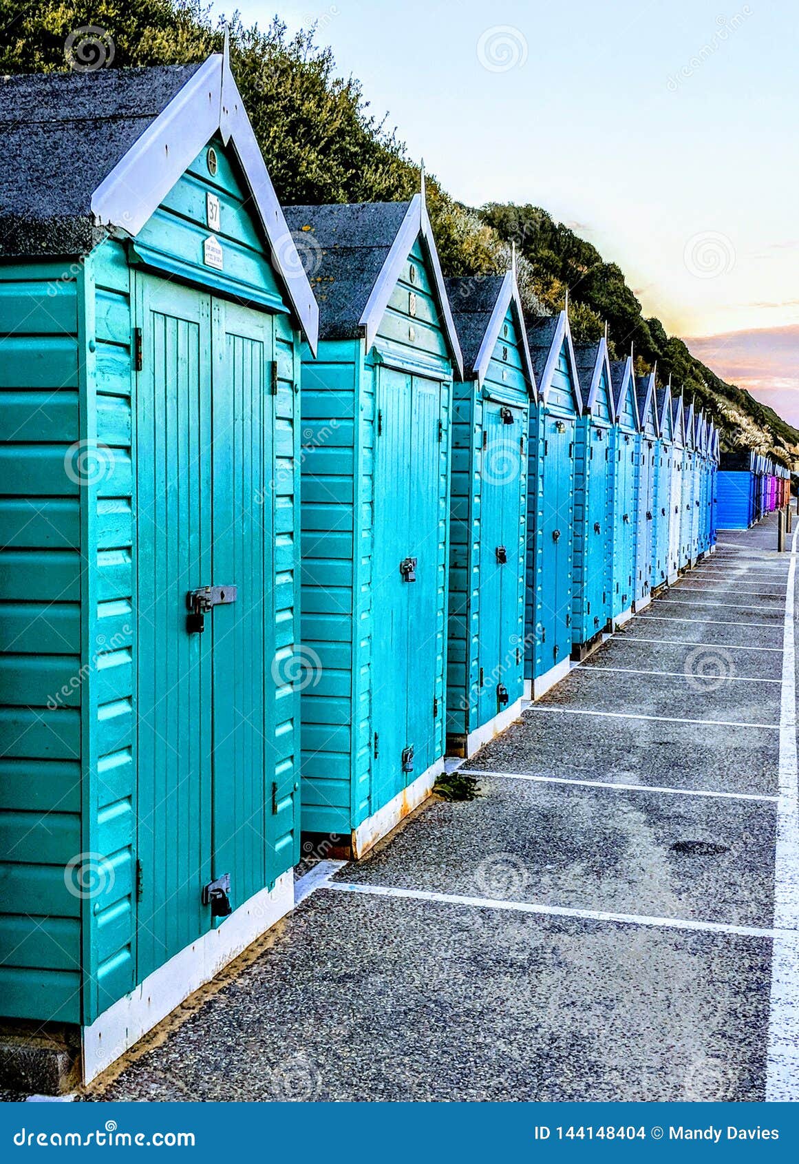 Colourful Beach Huts at Bournemouth Stock Photo - Image of bournemouth ...