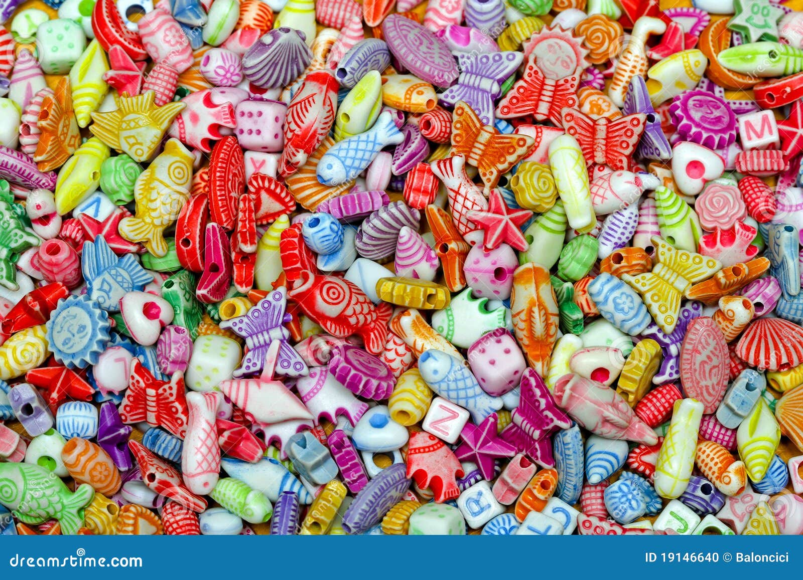 Colourful beads stock photo. Image of bijoux, multicolor - 19146640